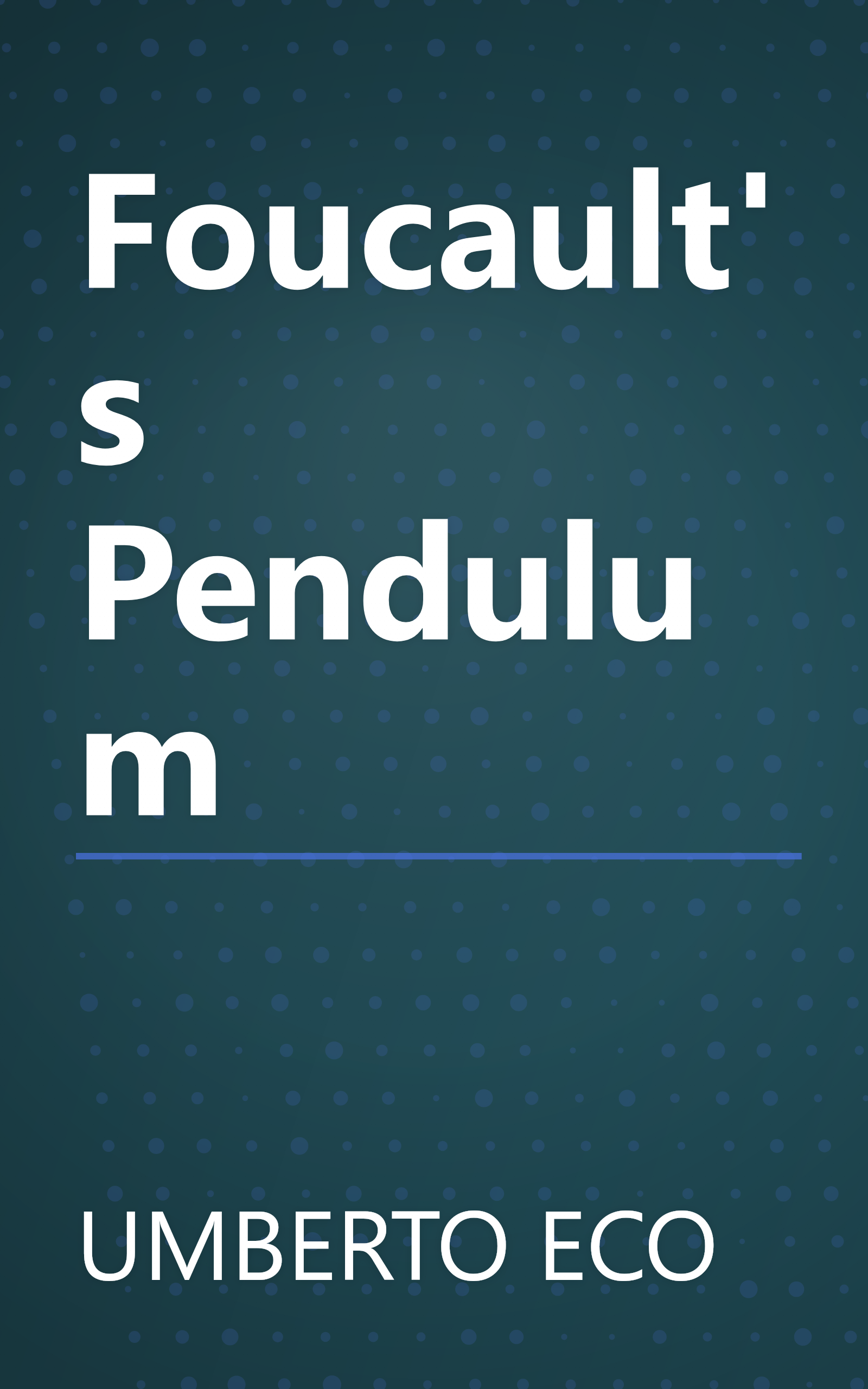 Foucault's Pendulum book cover