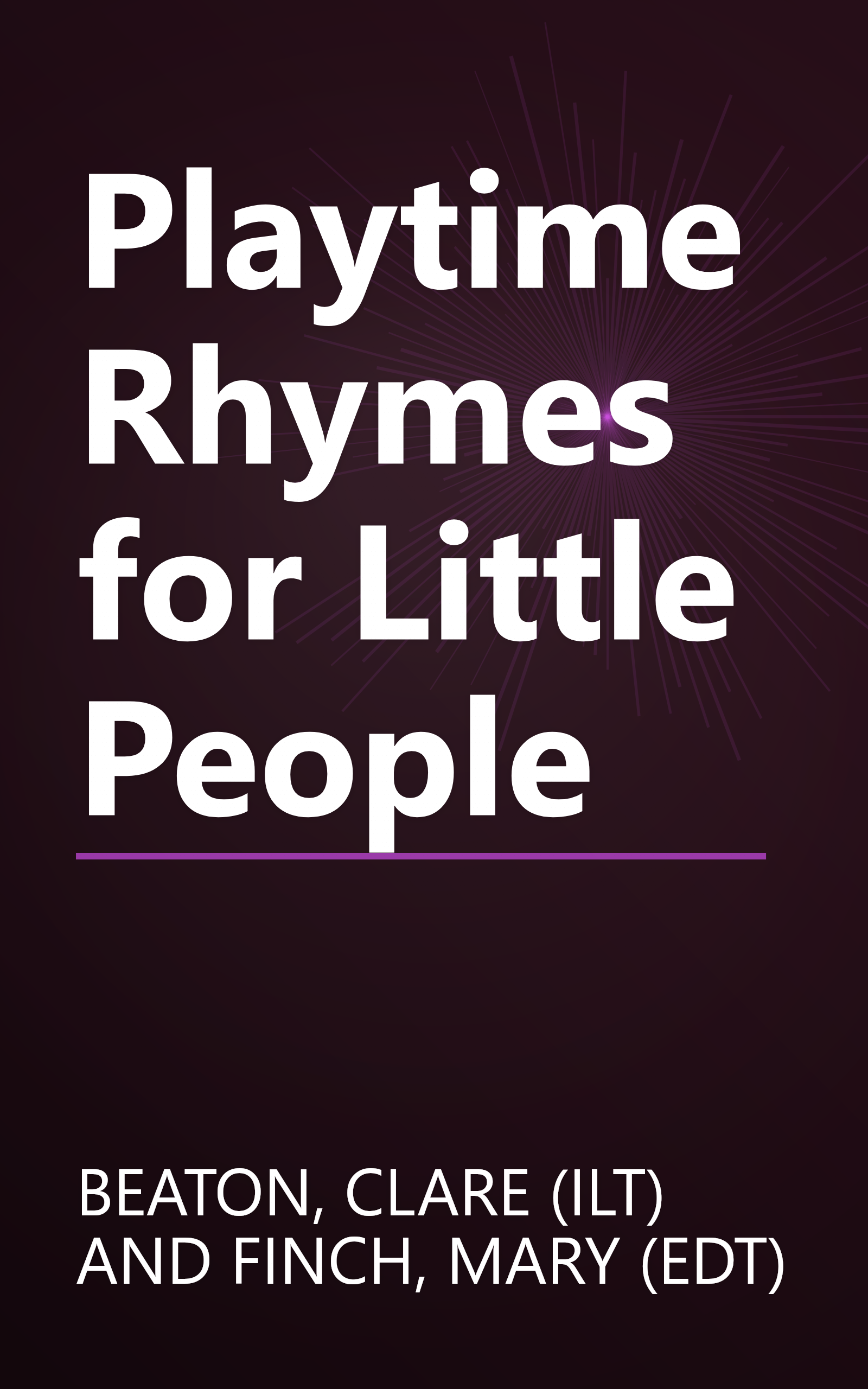 Playtime Rhymes for Little People book cover