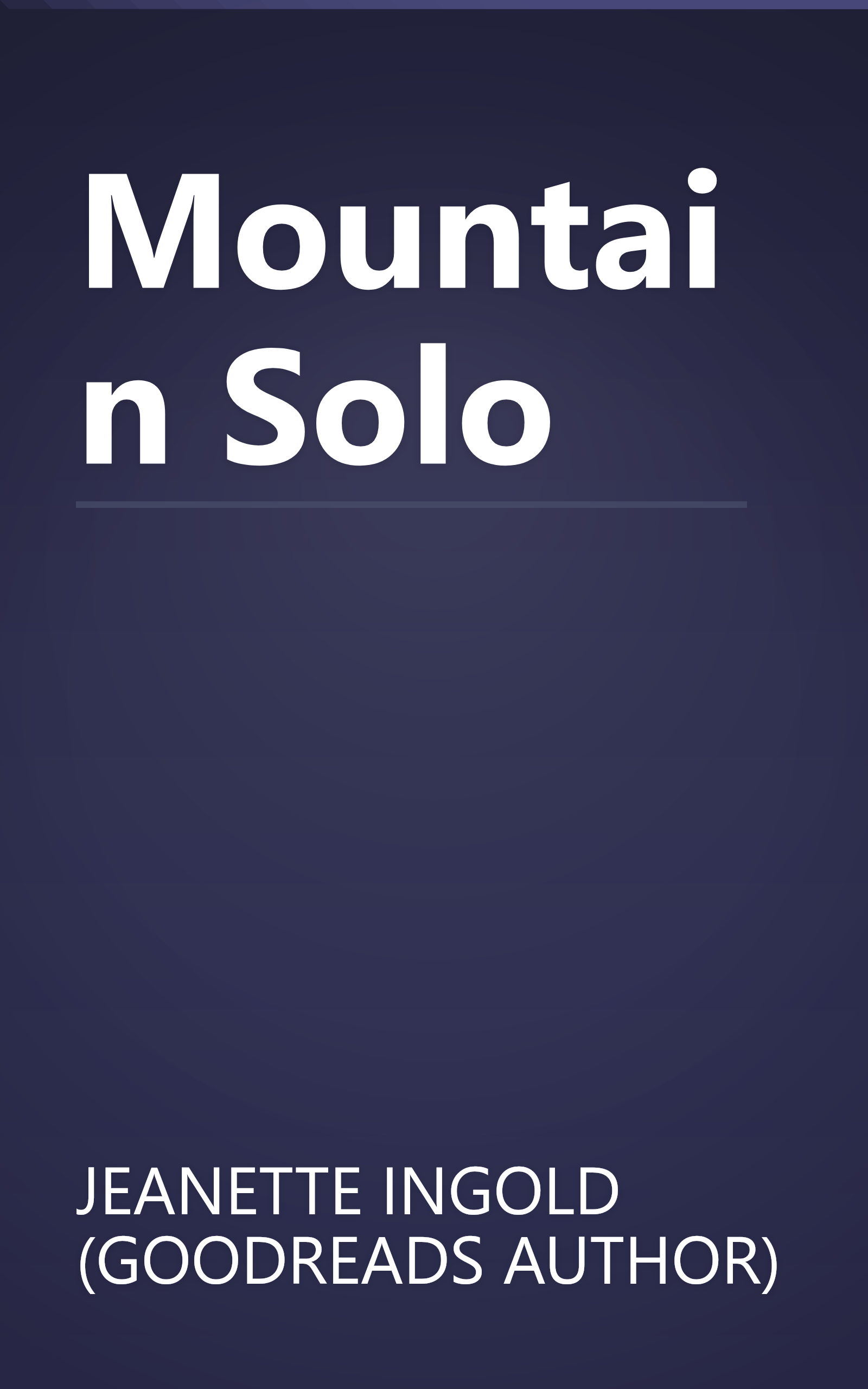 Mountain Solo book cover