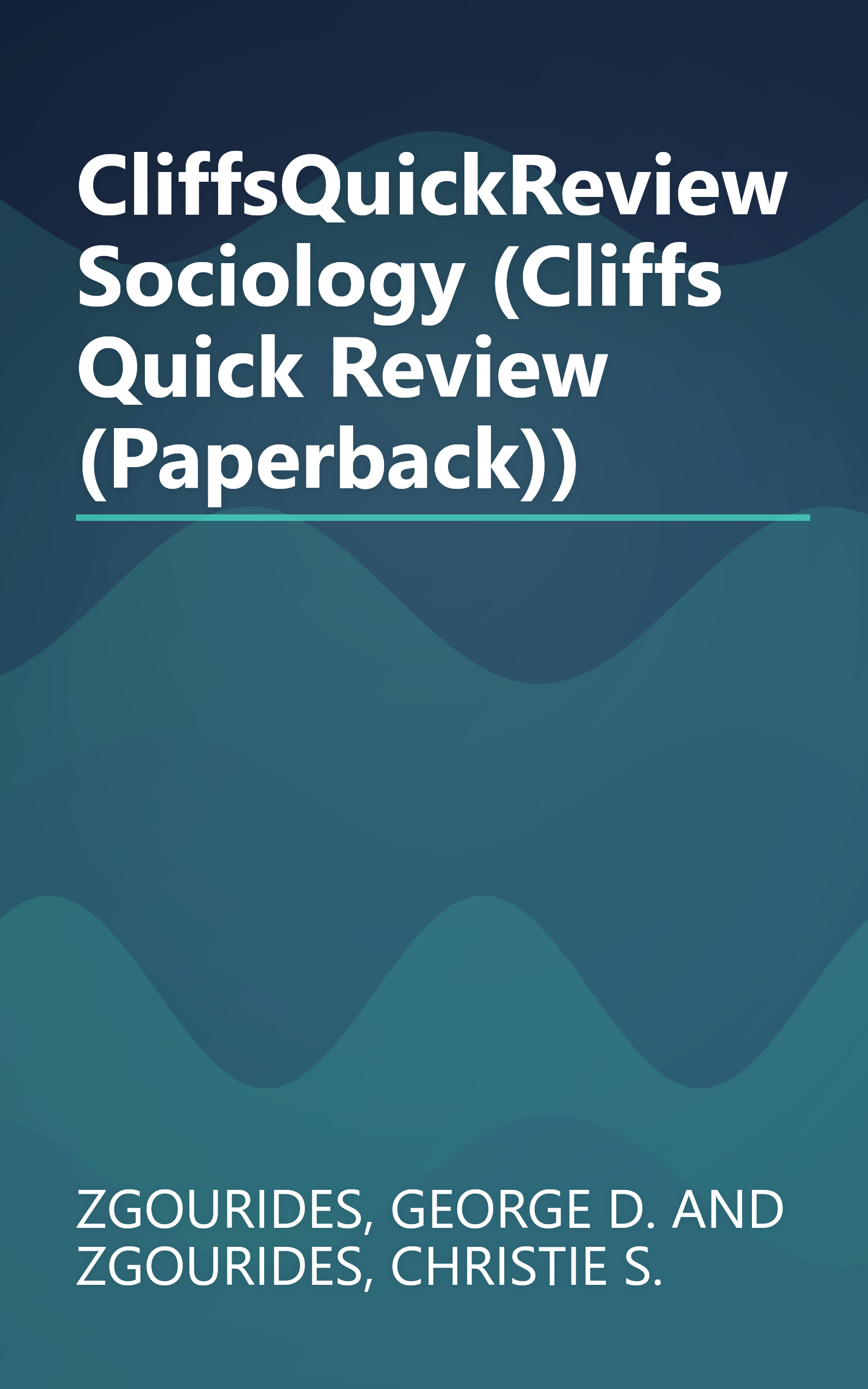 CliffsQuickReview Sociology (Cliffs Quick Review (Paperback)) book cover