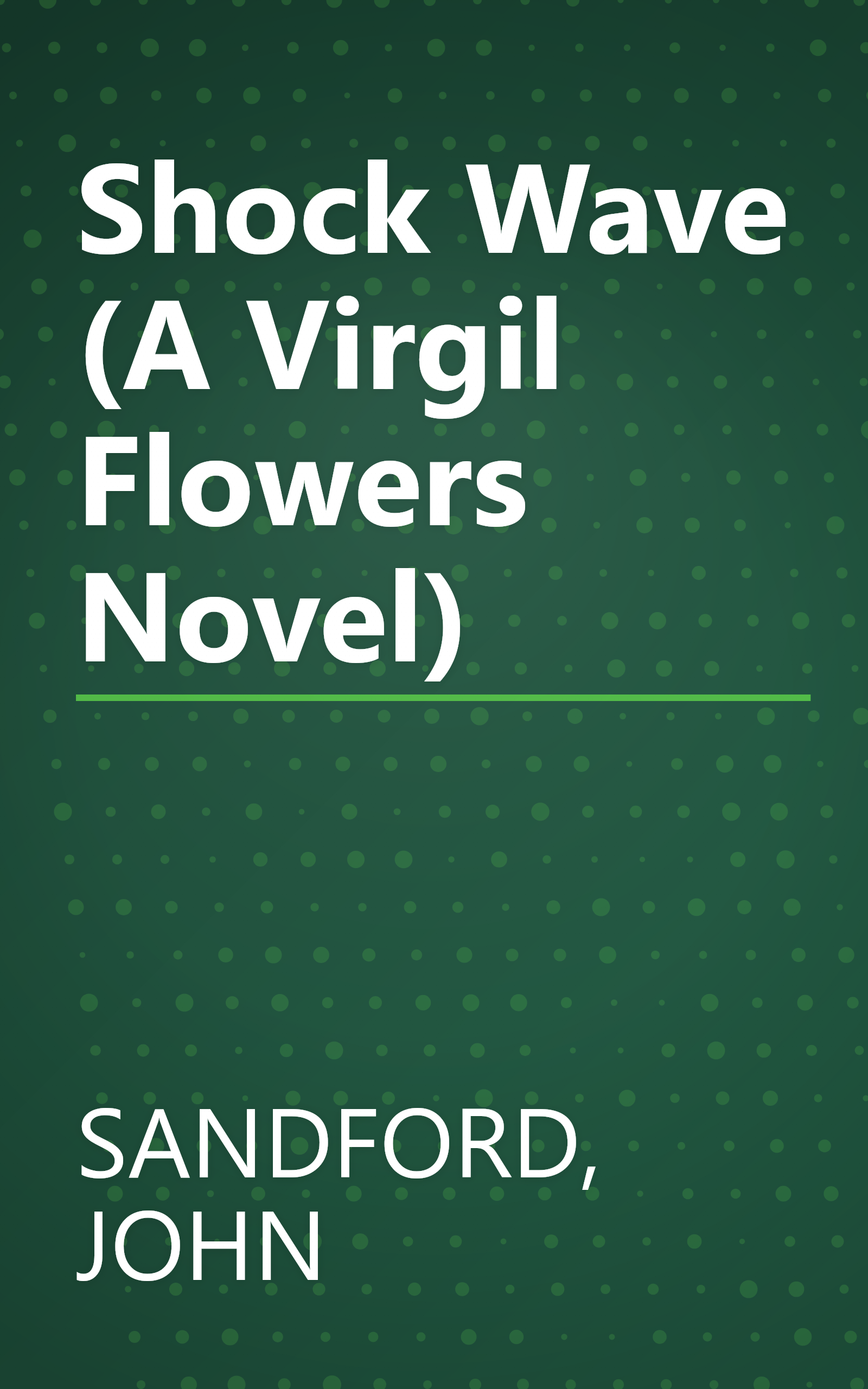 Shock Wave (A Virgil Flowers Novel) book cover