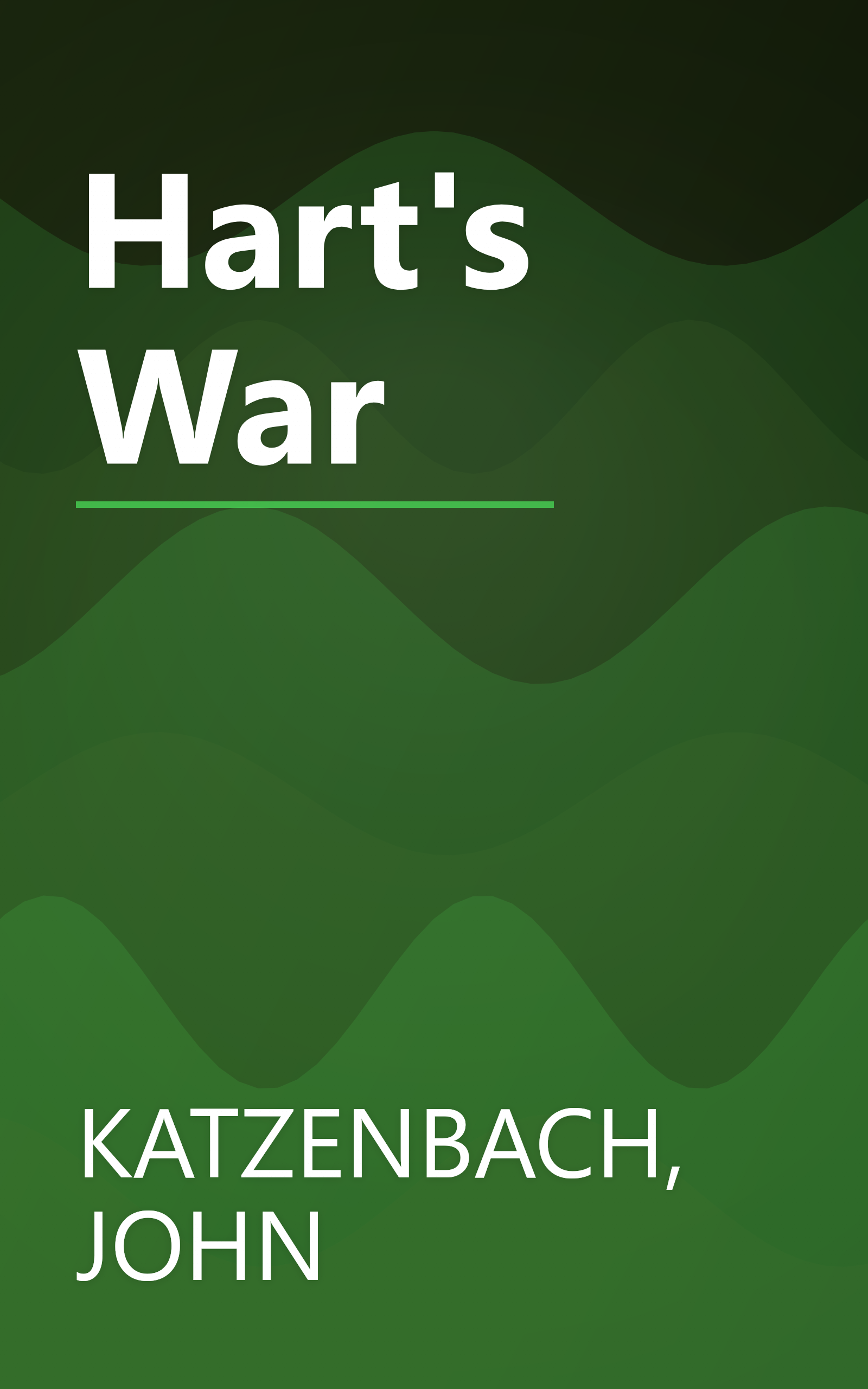 Hart's War book cover
