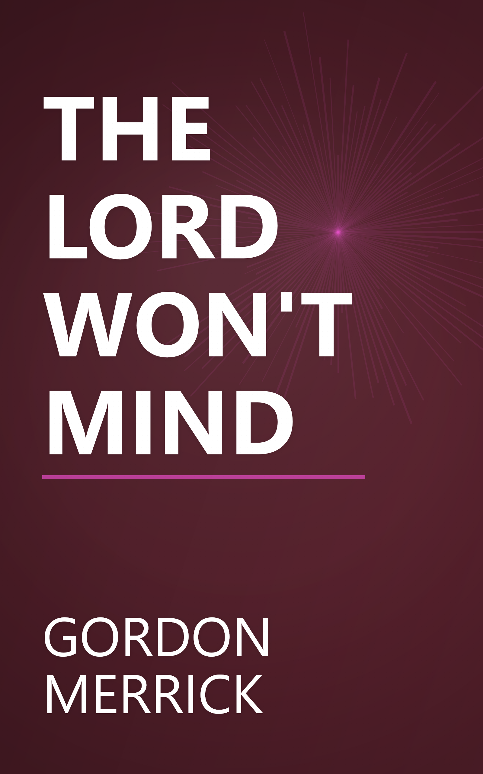 THE LORD WON'T MIND book cover