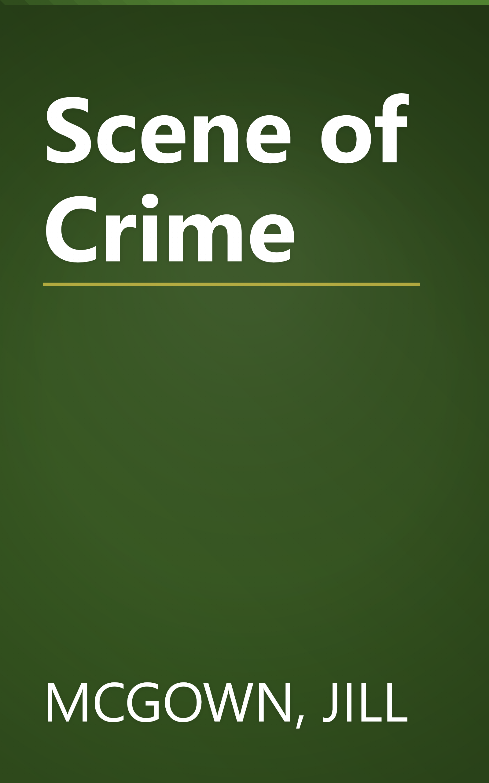 Scene of Crime book cover
