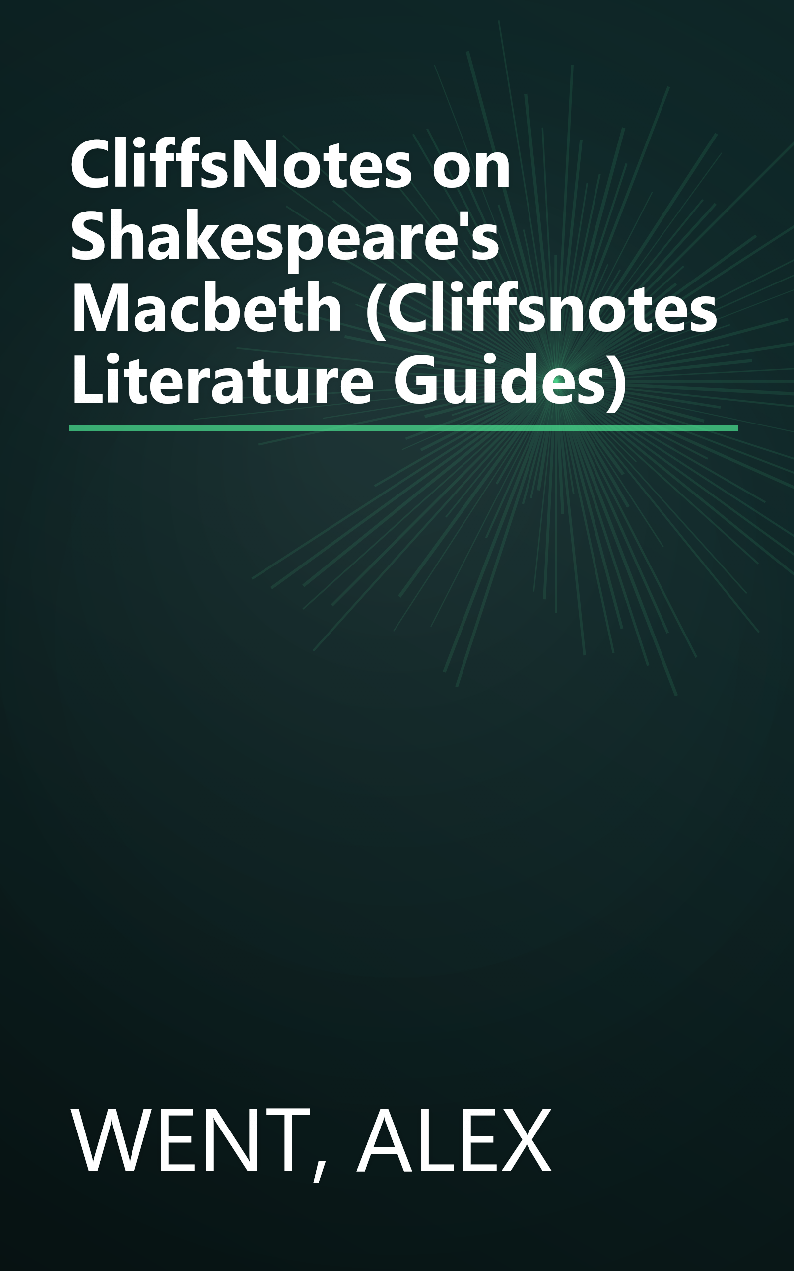 CliffsNotes on Shakespeare's Macbeth (Cliffsnotes Literature Guides) book cover