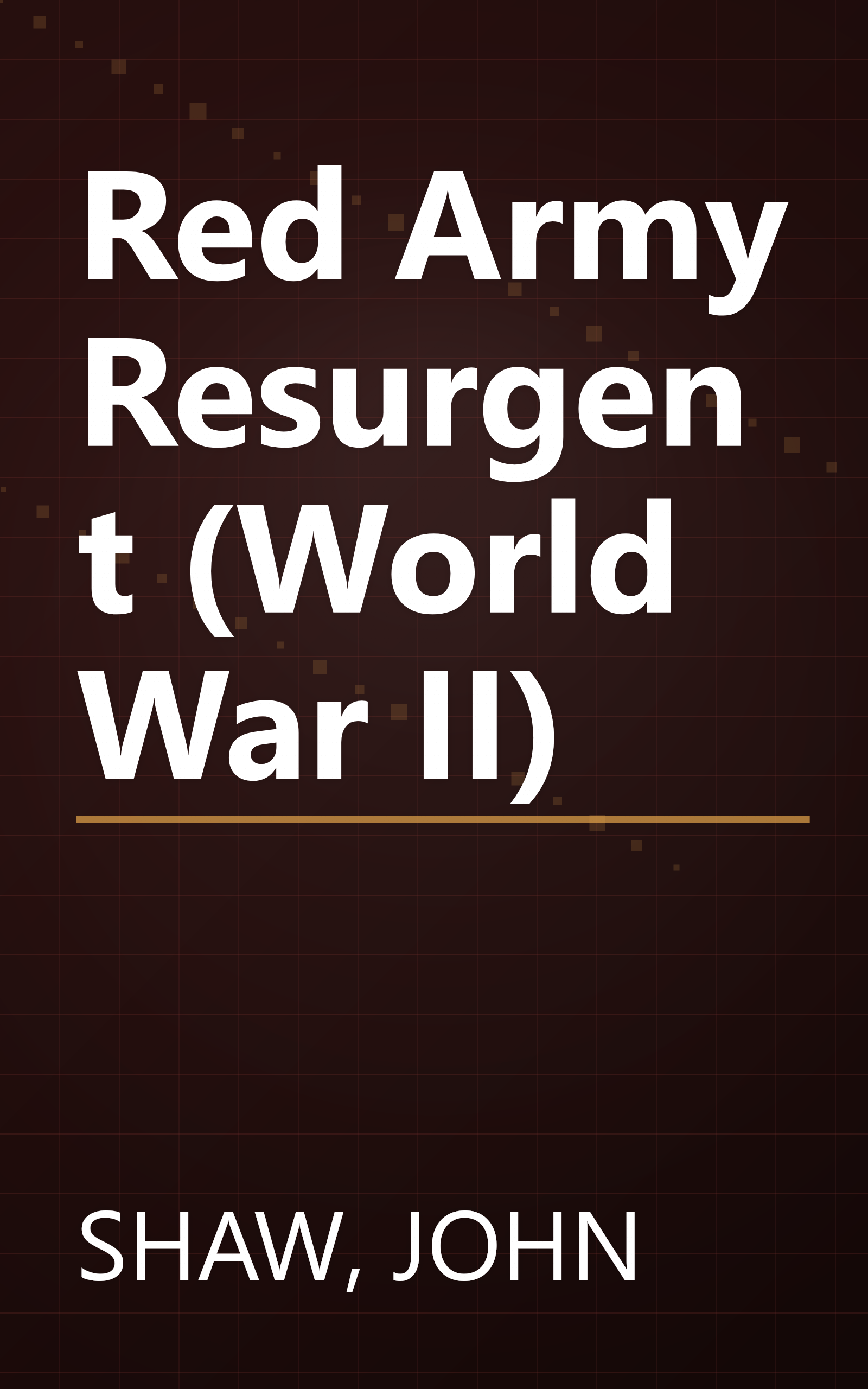 Red Army Resurgent (World War II) book cover