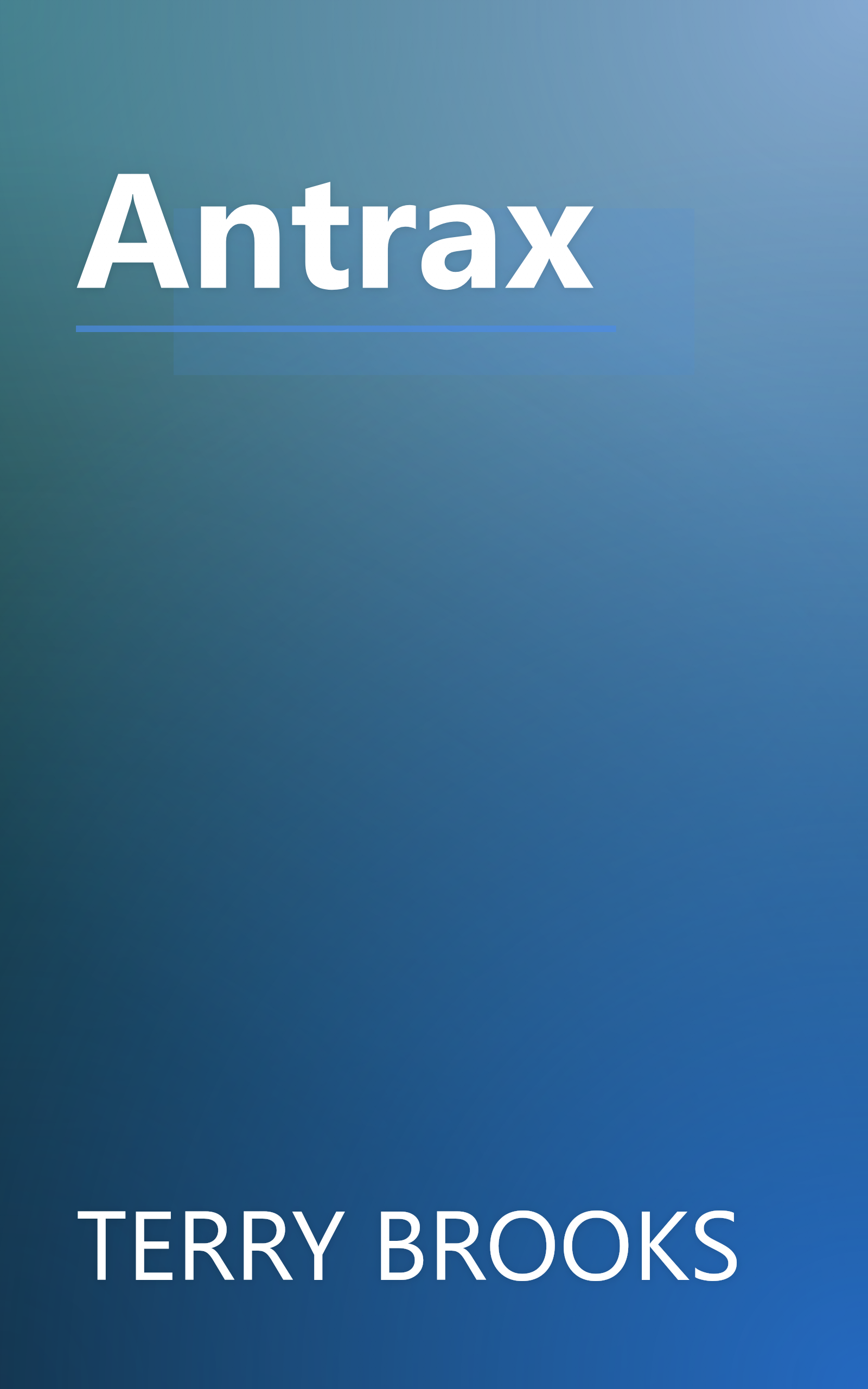 Antrax book cover