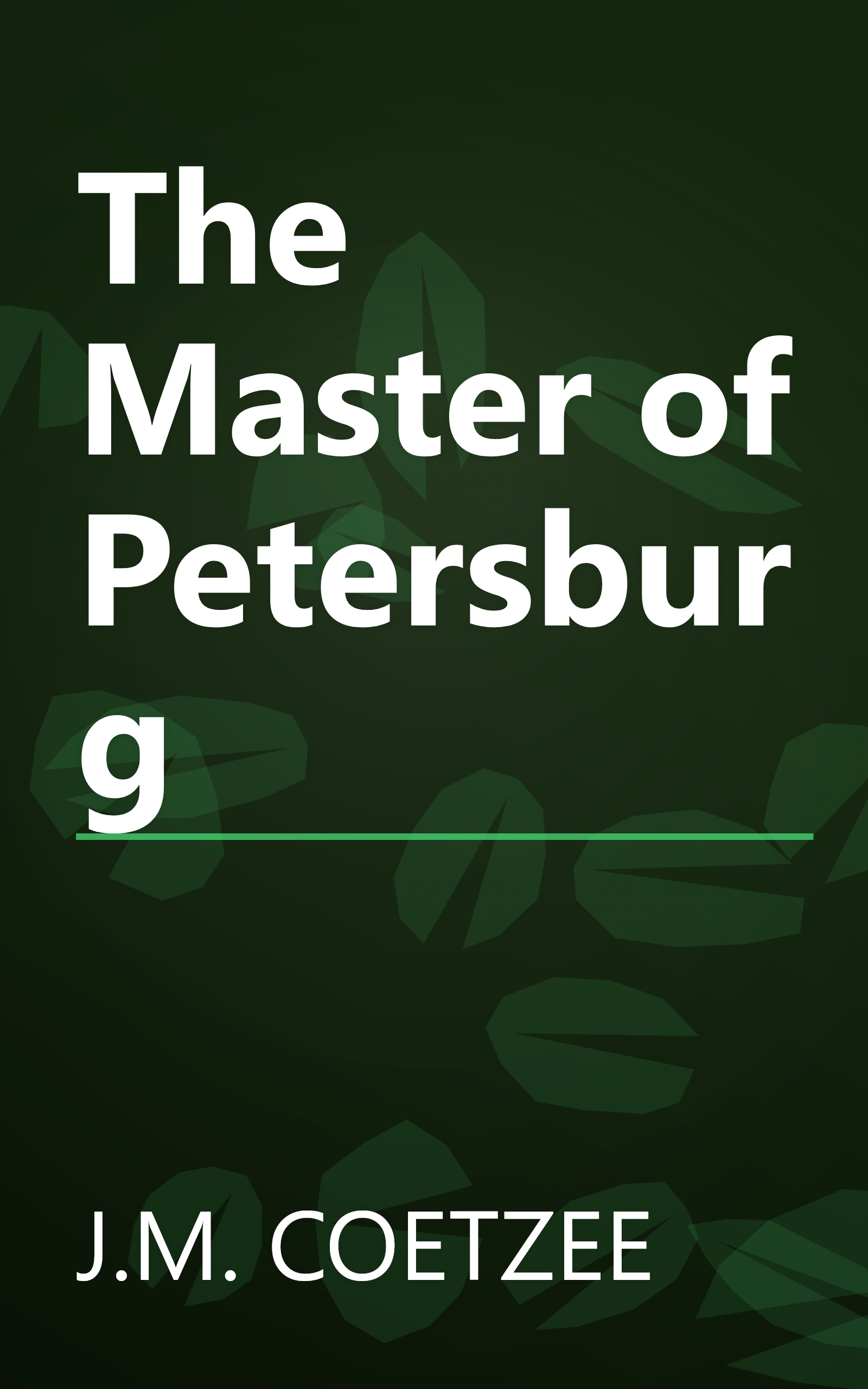 The Master of Petersburg book cover