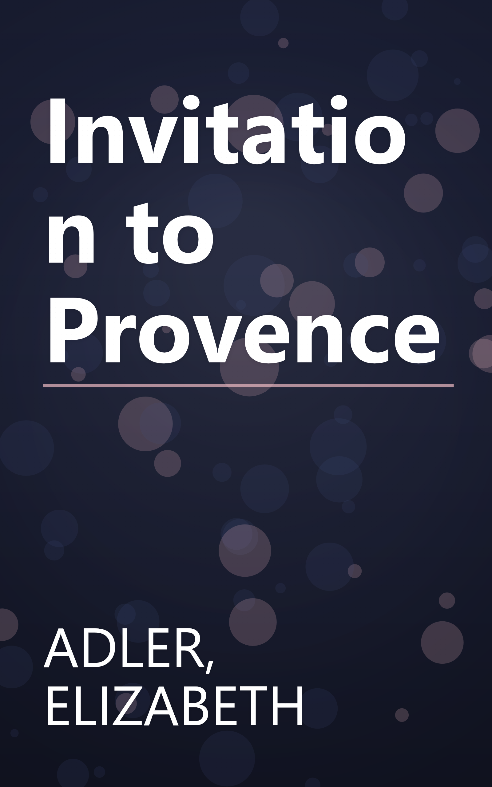 Invitation to Provence book cover