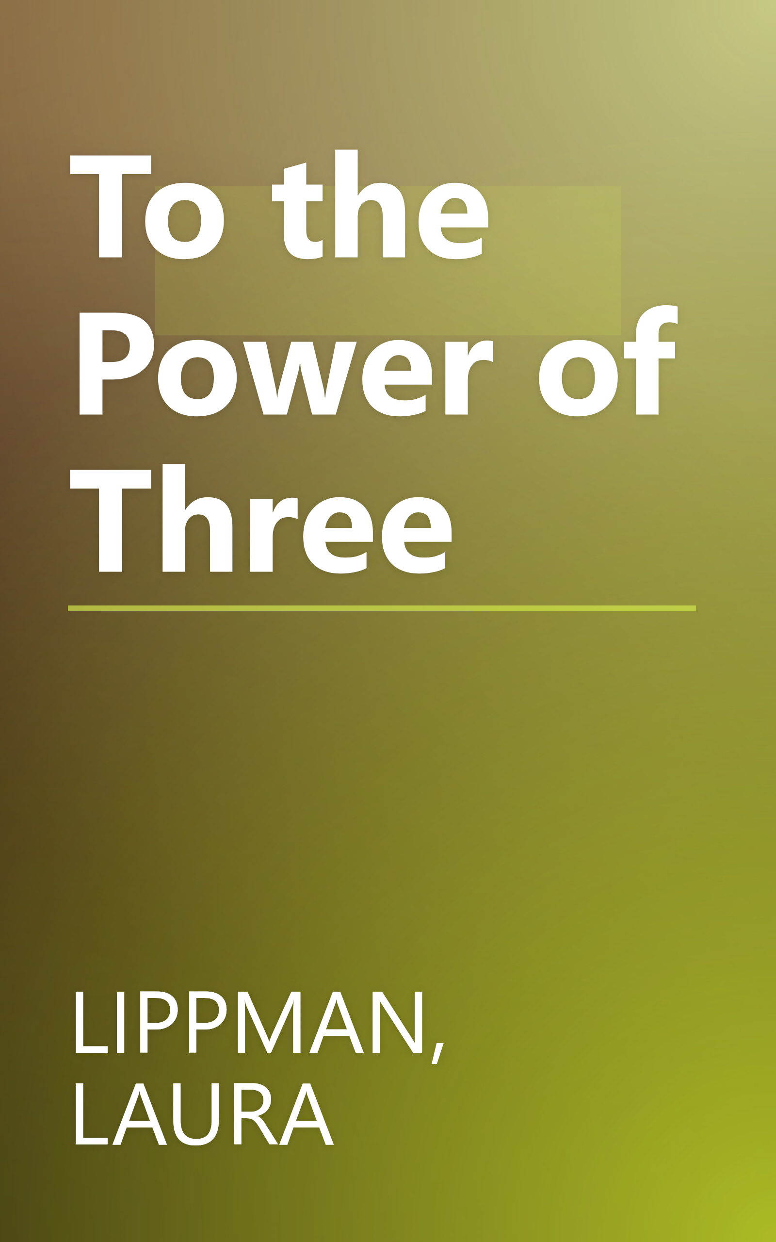 To the Power of Three book cover