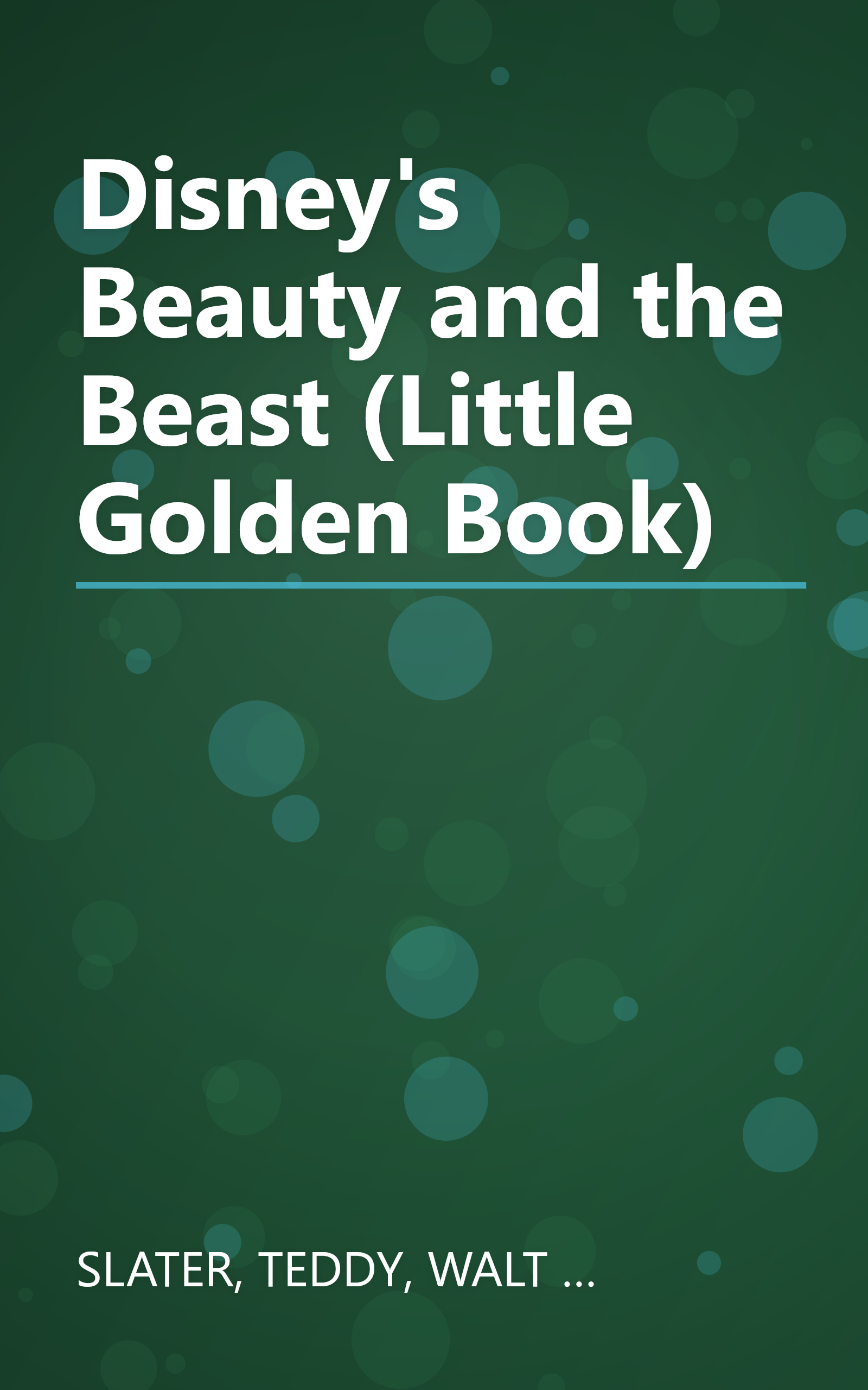 Disney's Beauty and the Beast (Little Golden Book) book cover