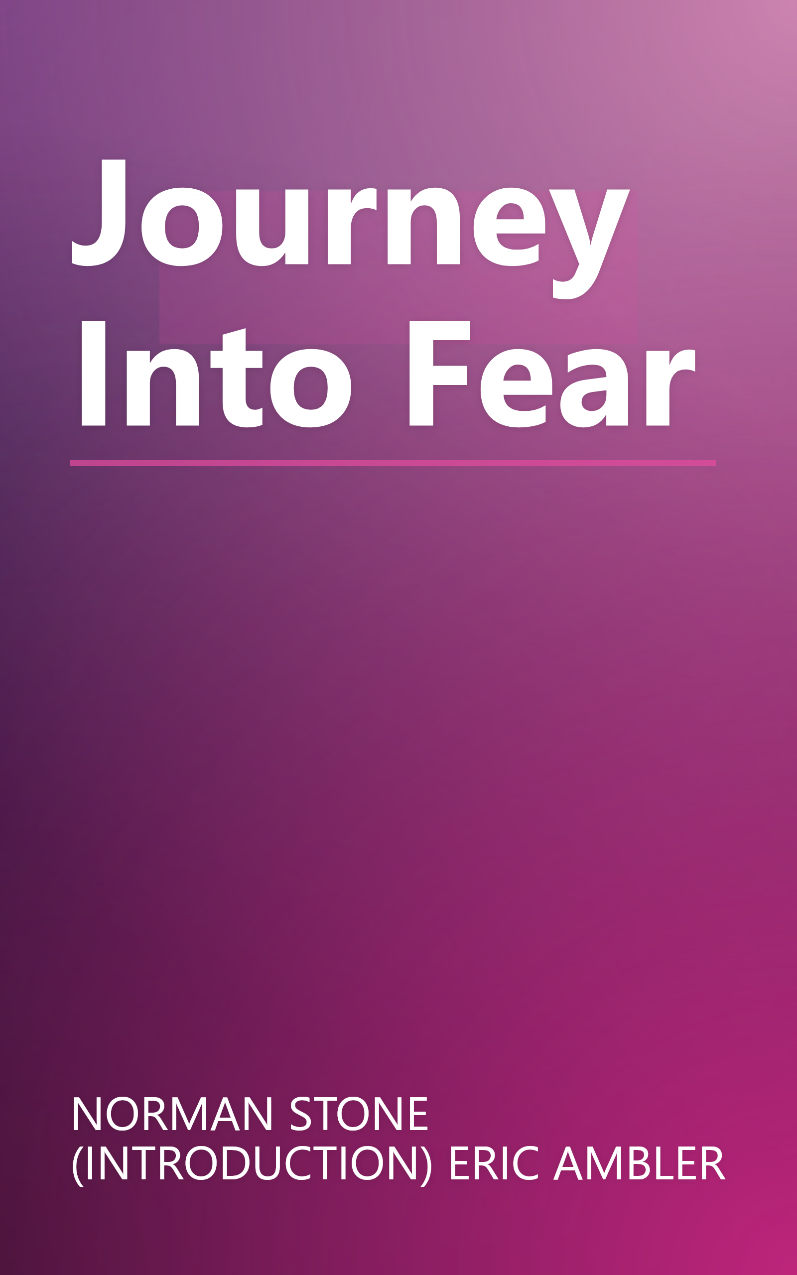 Journey Into Fear book cover