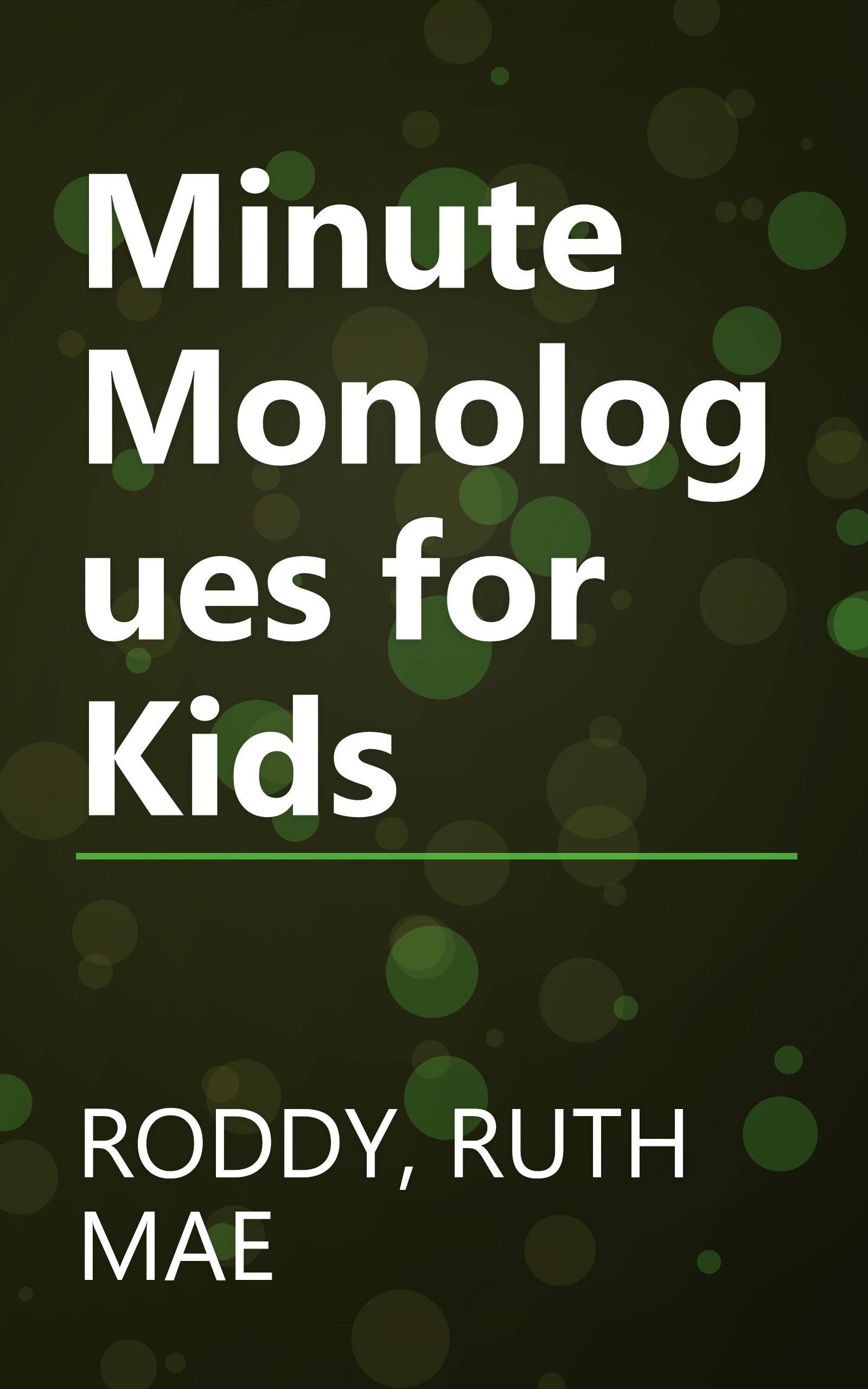 Minute Monologues for Kids book cover