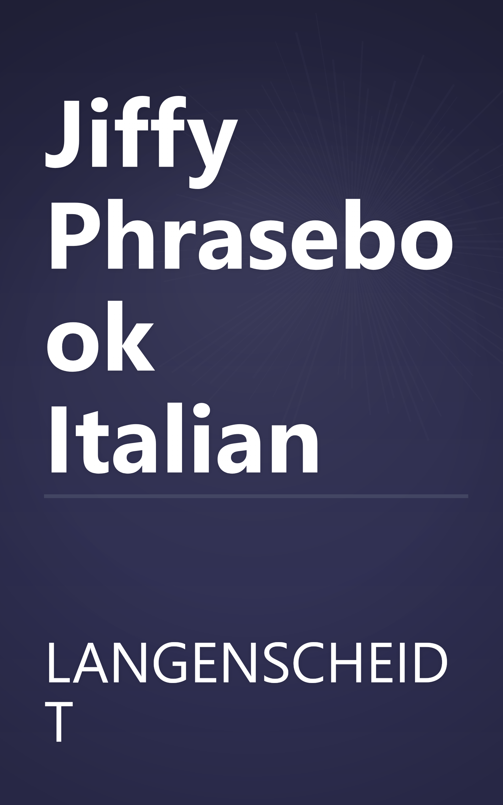 Jiffy Phrasebook Italian book cover