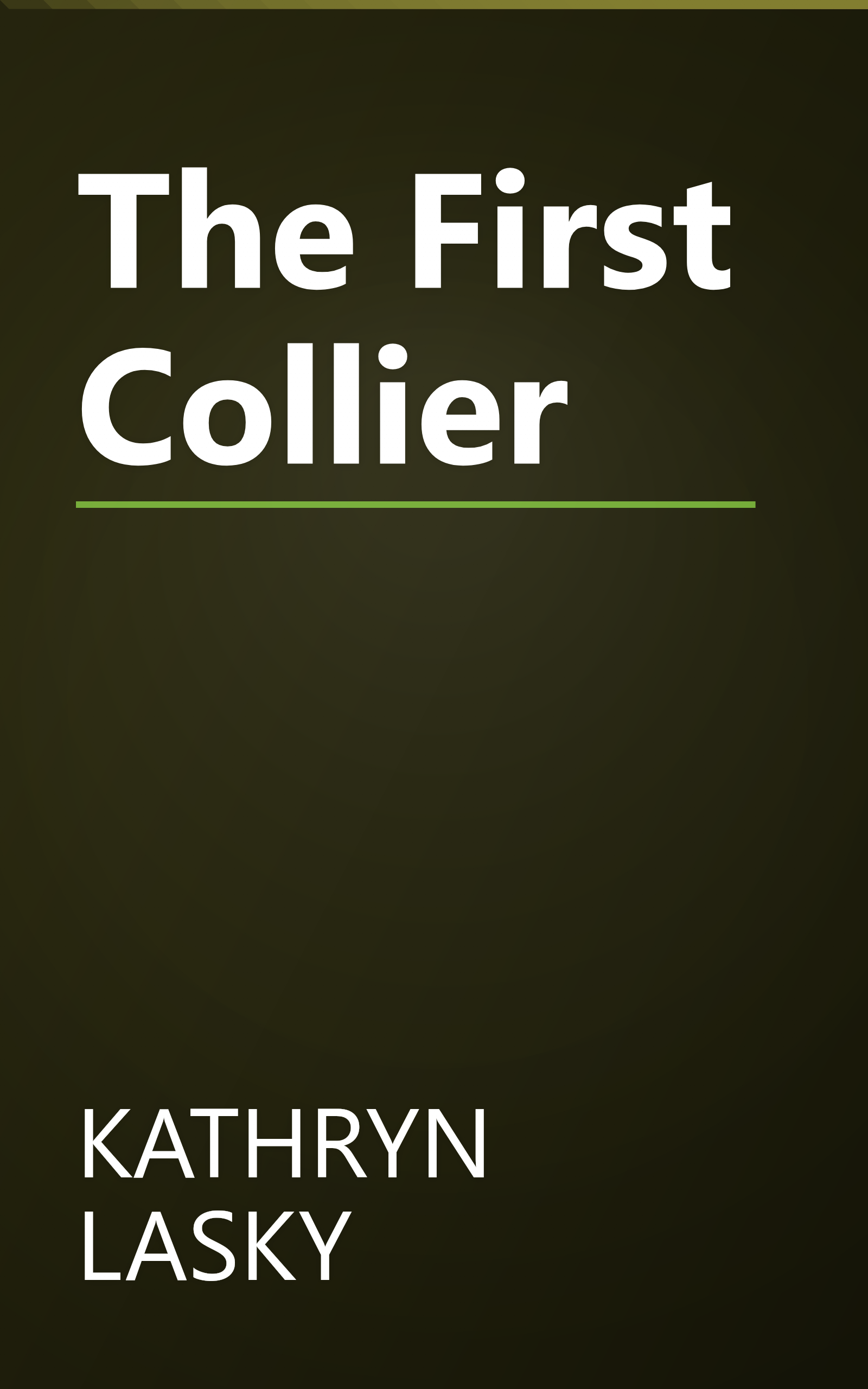The First Collier book cover