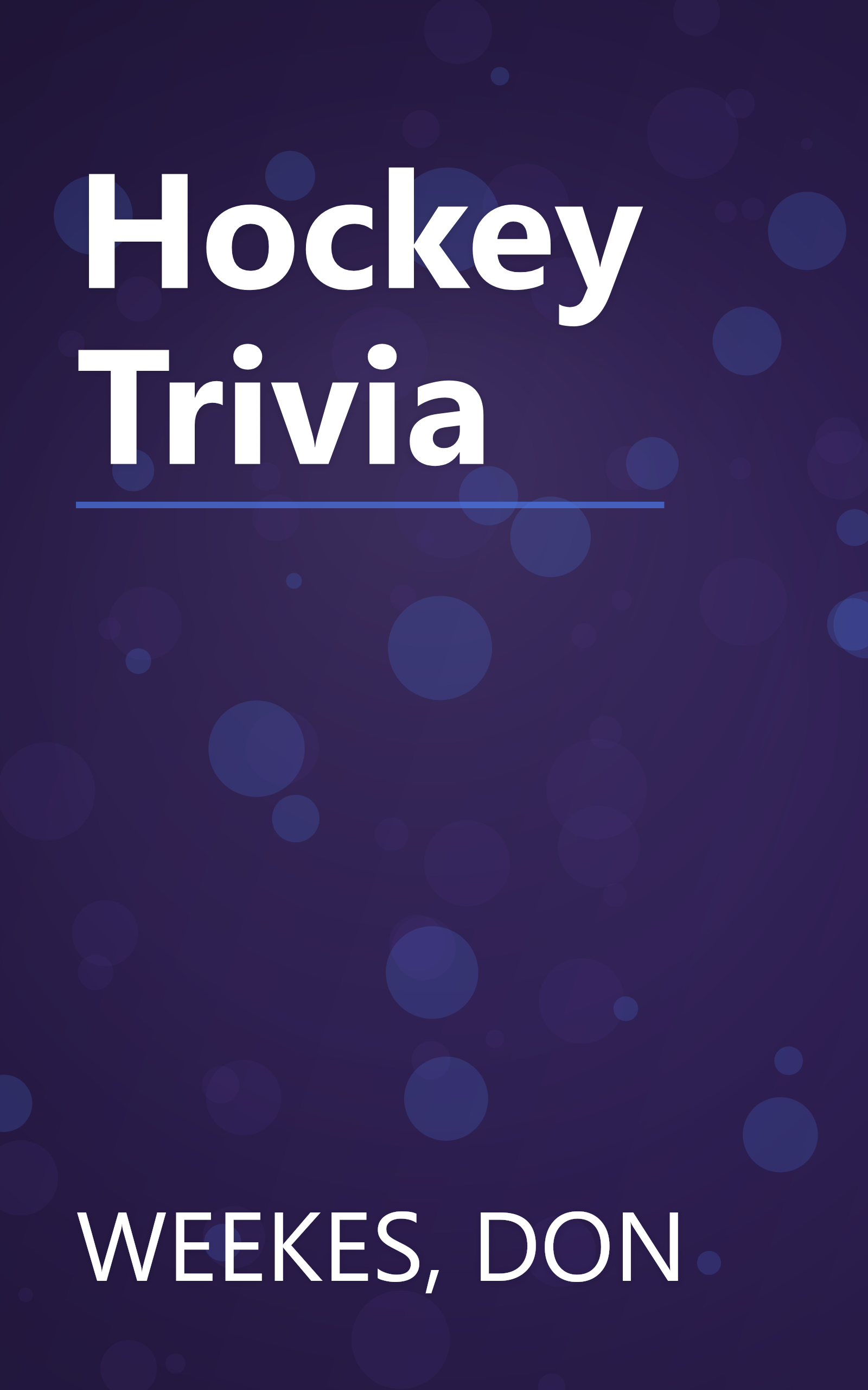Hockey Trivia book cover