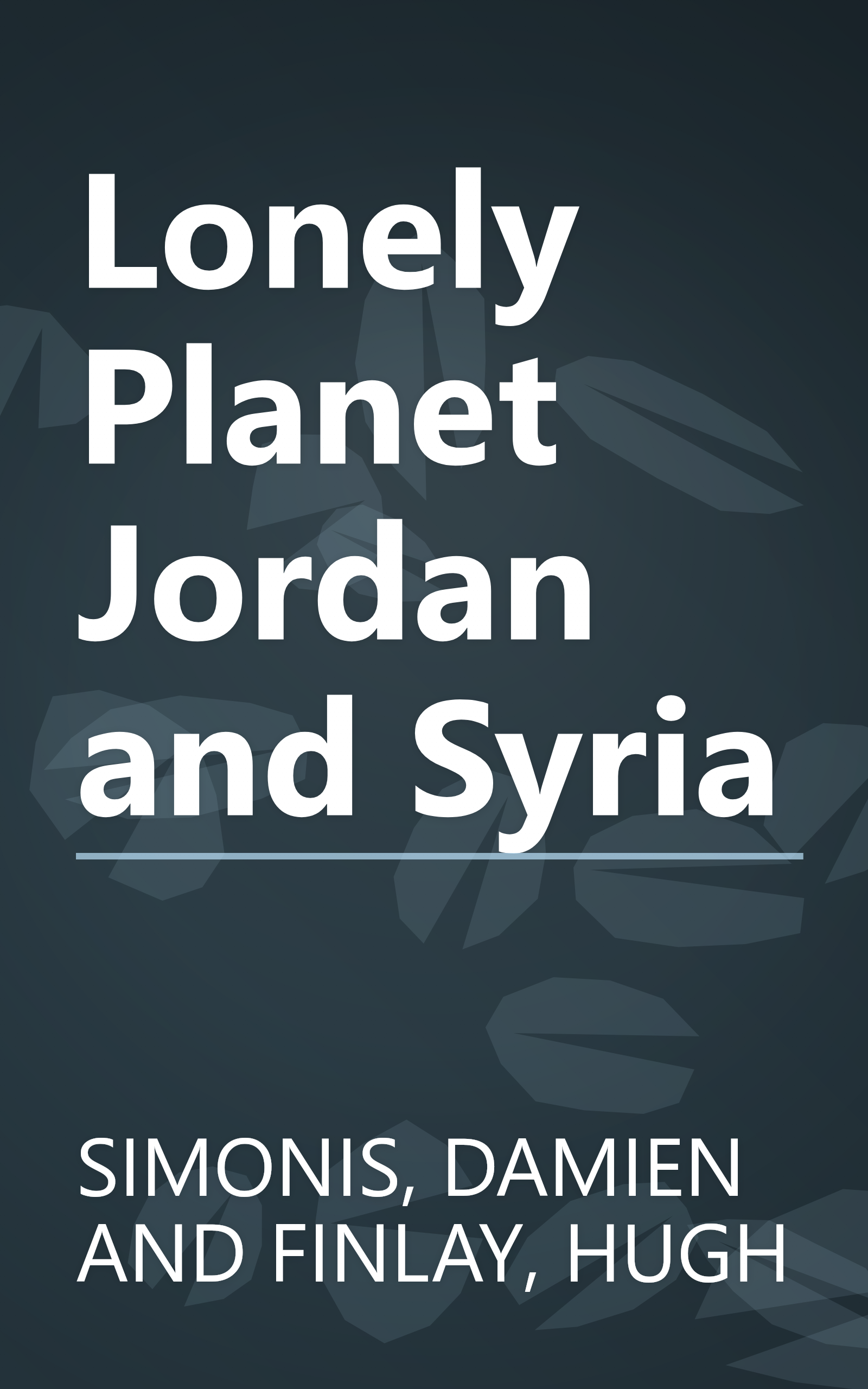 Lonely Planet Jordan and Syria book cover