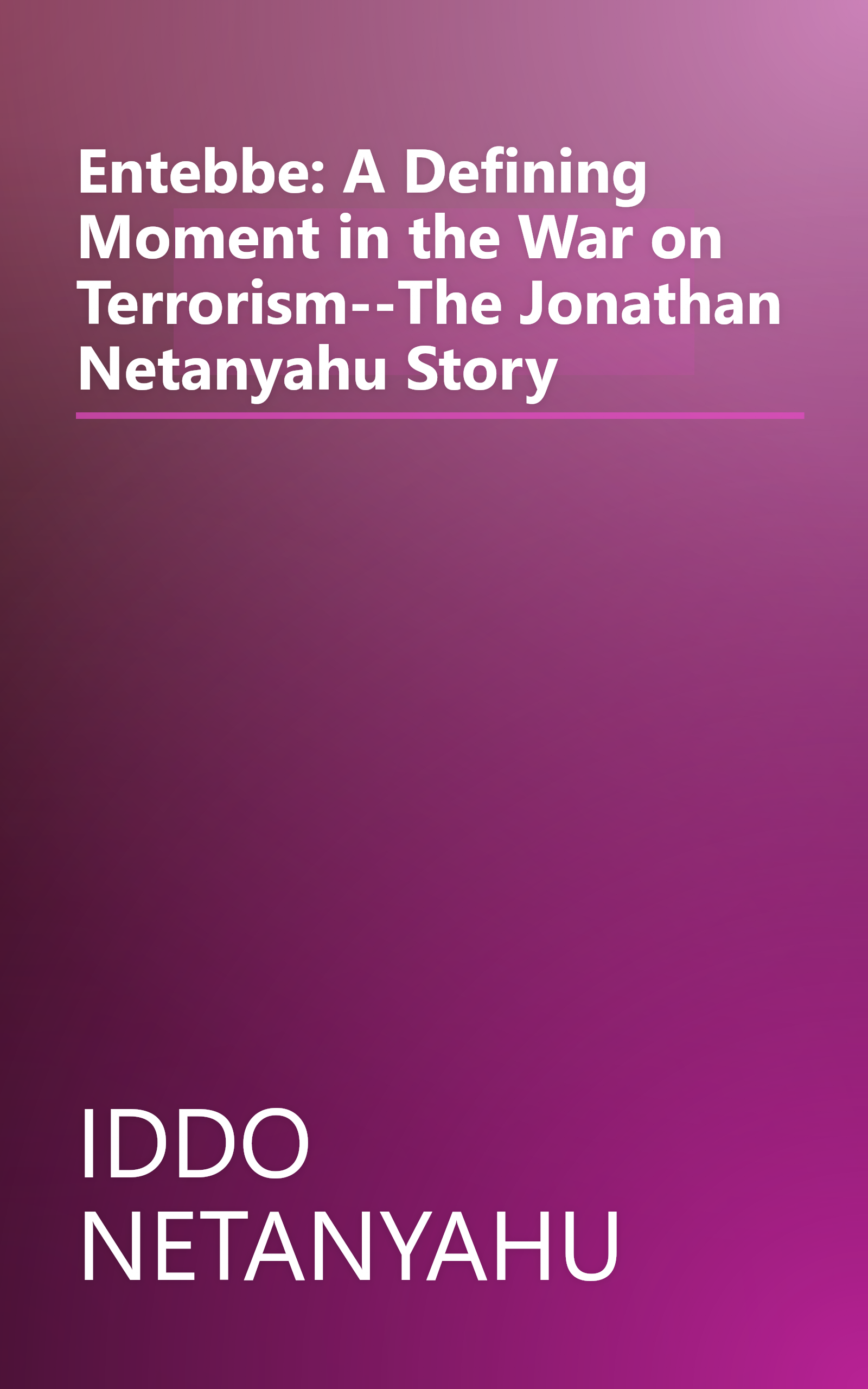 Entebbe: A Defining Moment in the War on Terrorism--The Jonathan Netanyahu Story book cover