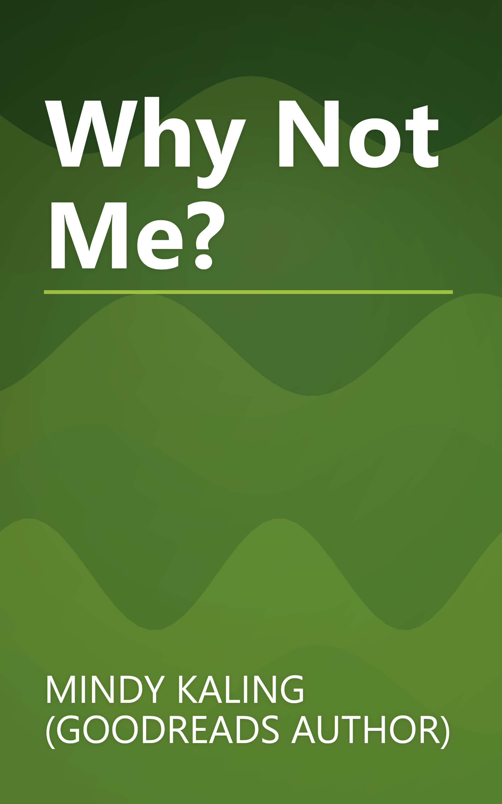 Why Not Me? book cover