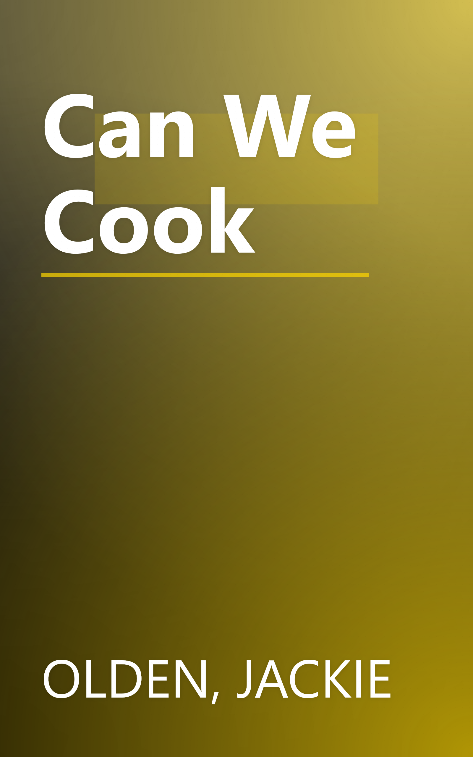 Can We Cook book cover