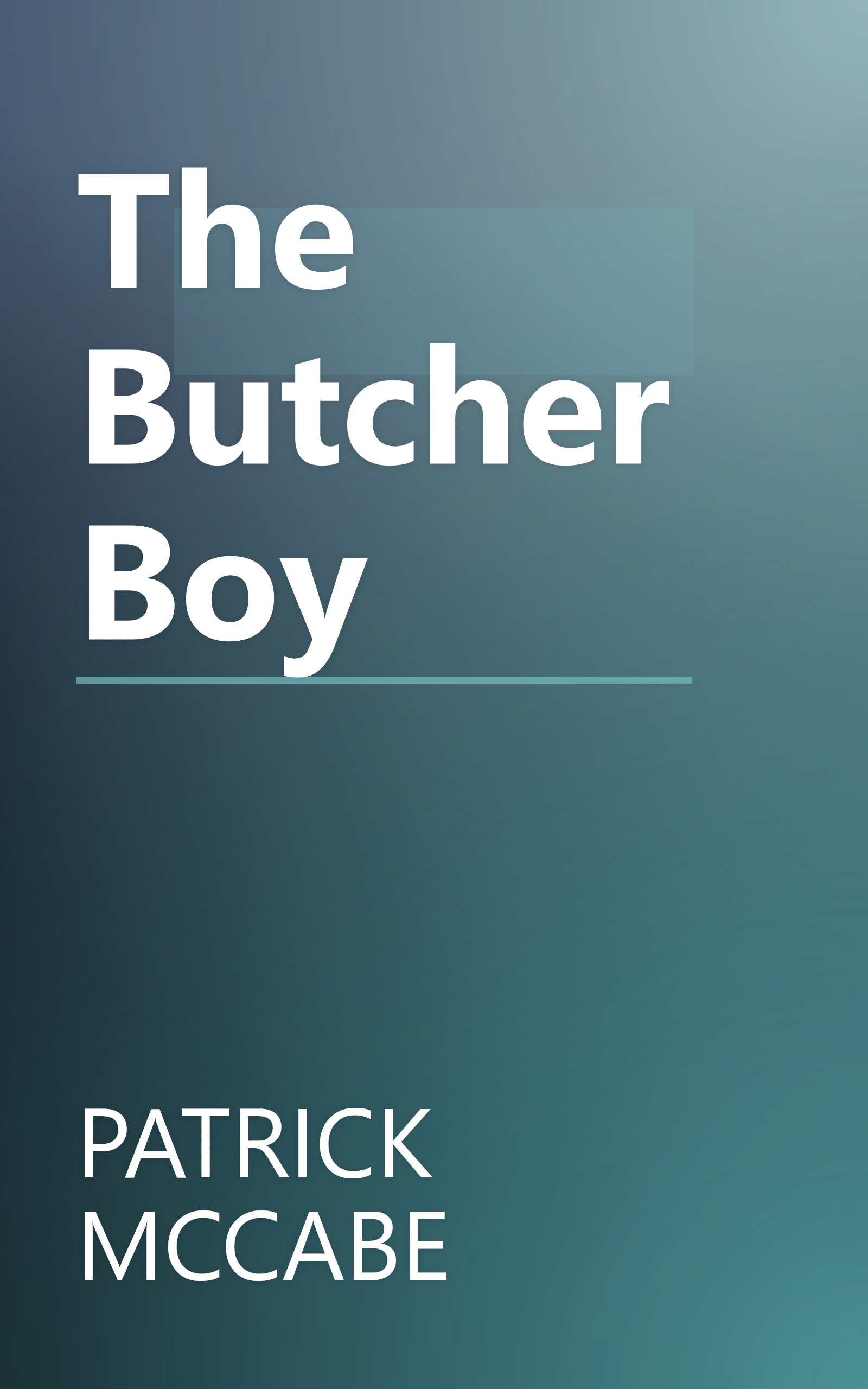 The Butcher Boy book cover