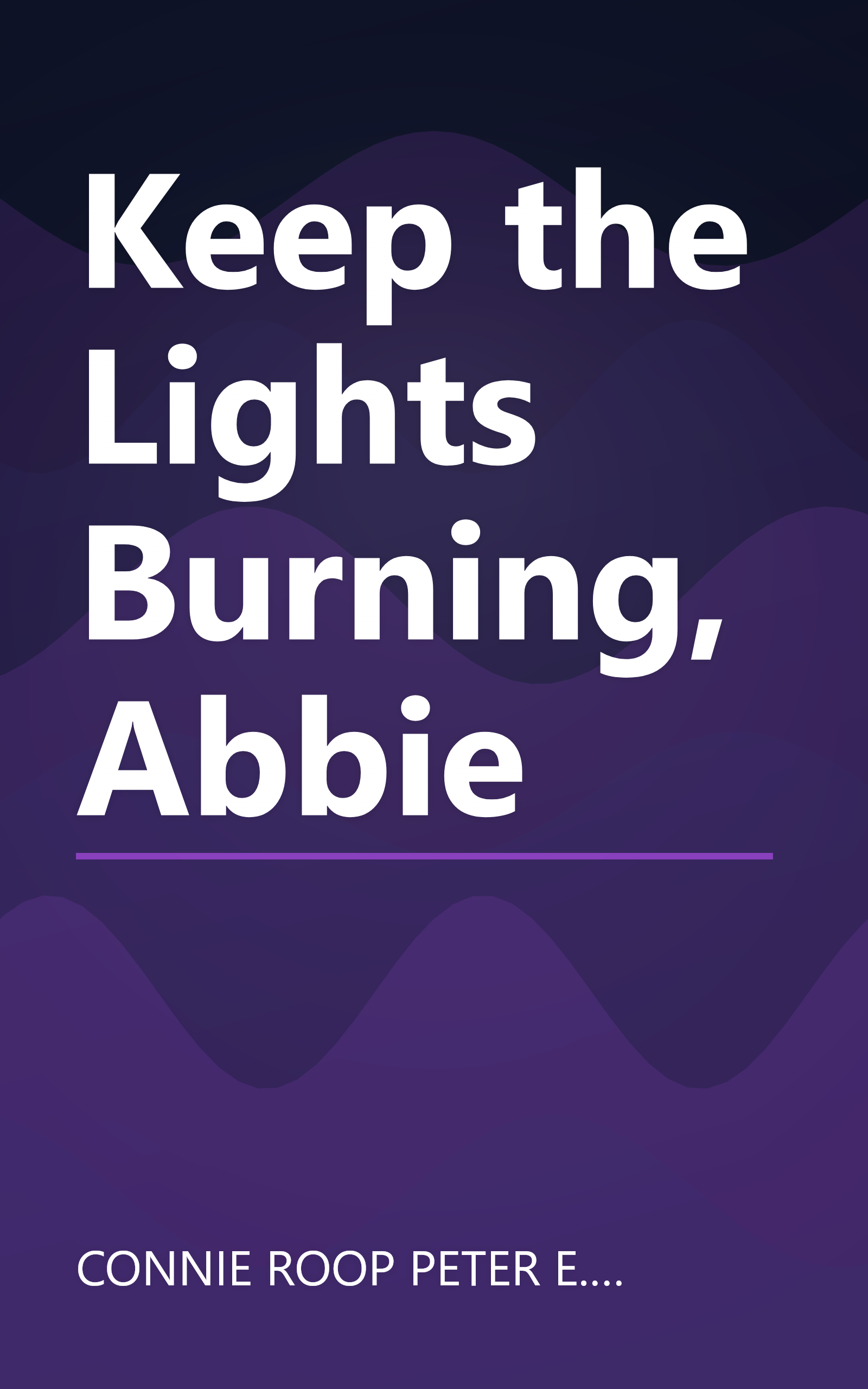 Keep the Lights Burning, Abbie book cover