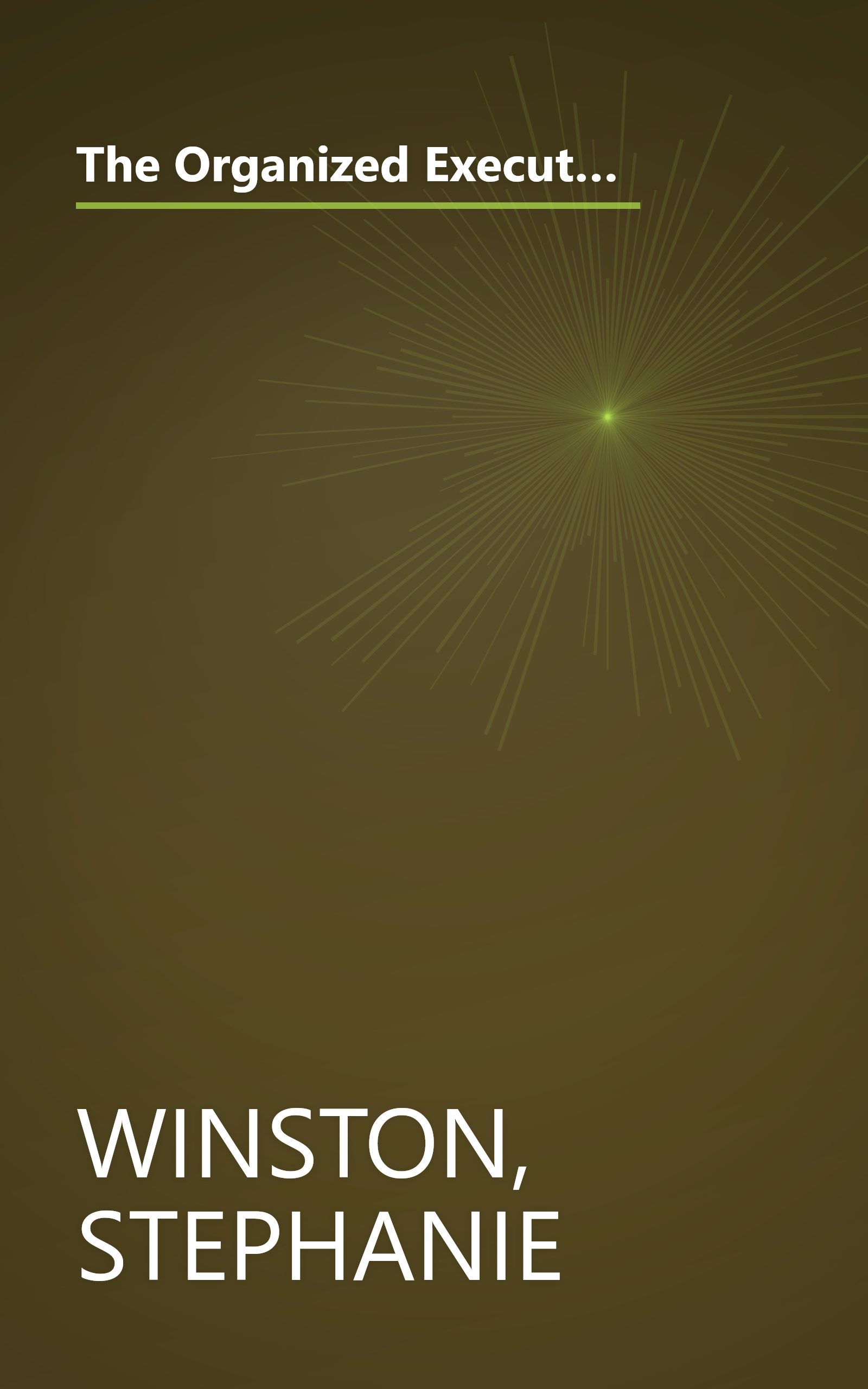 The Organized Executive: A Program for Productivity New Ways to Manage TimePaper People and the Electronic Office book cover