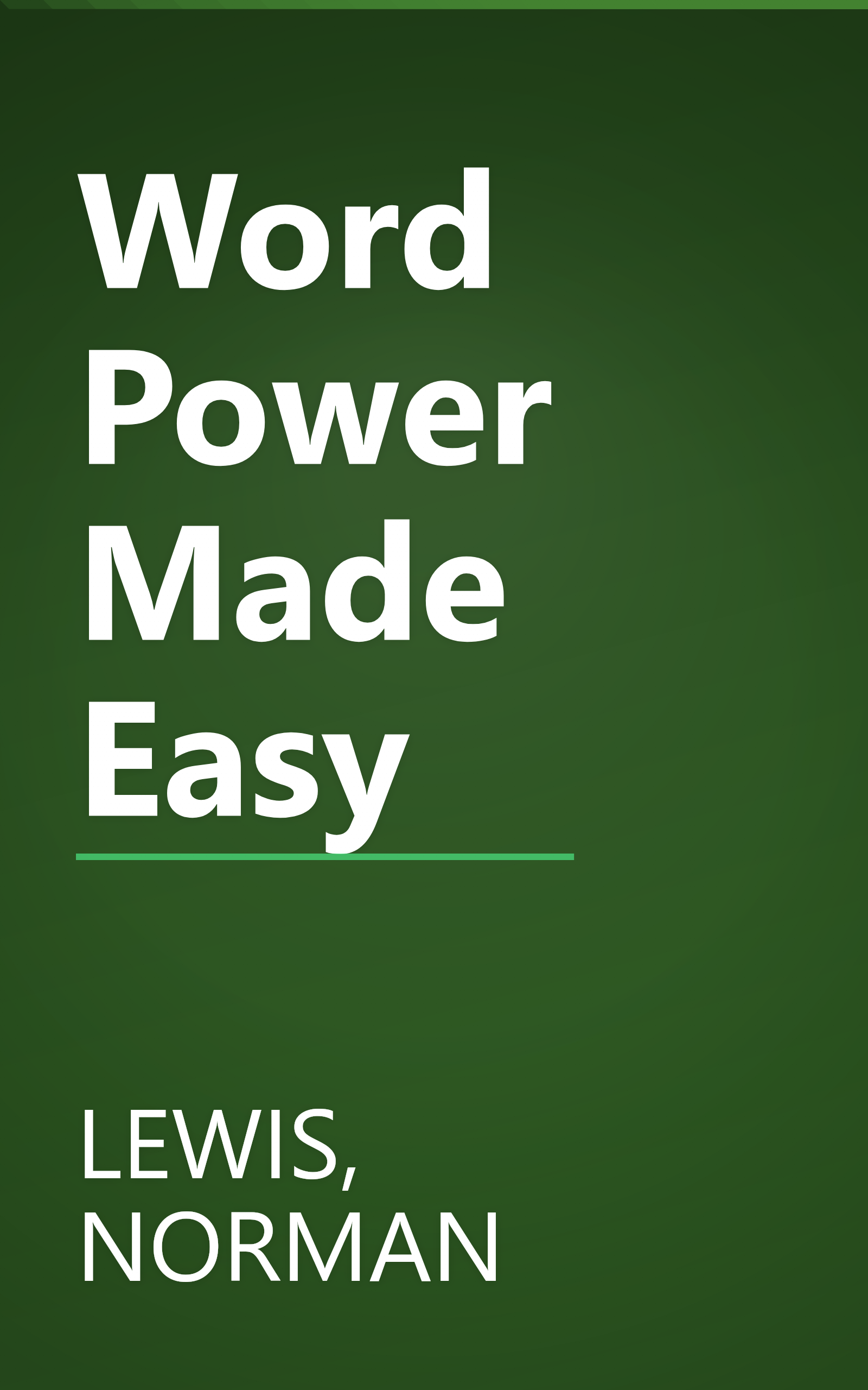 Word Power Made Easy book cover
