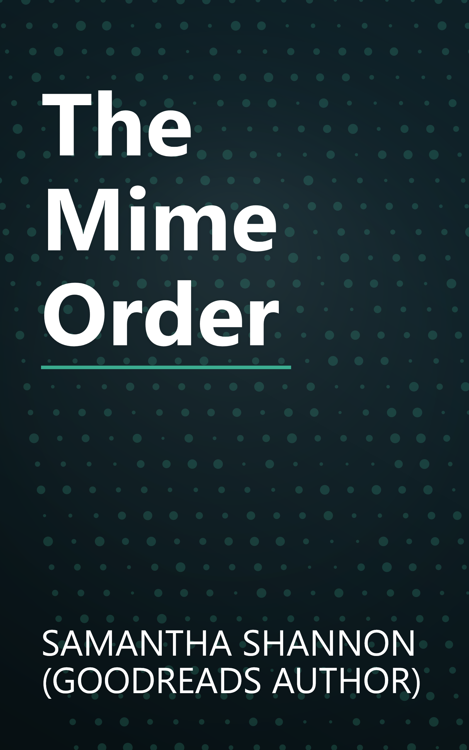 The Mime Order book cover