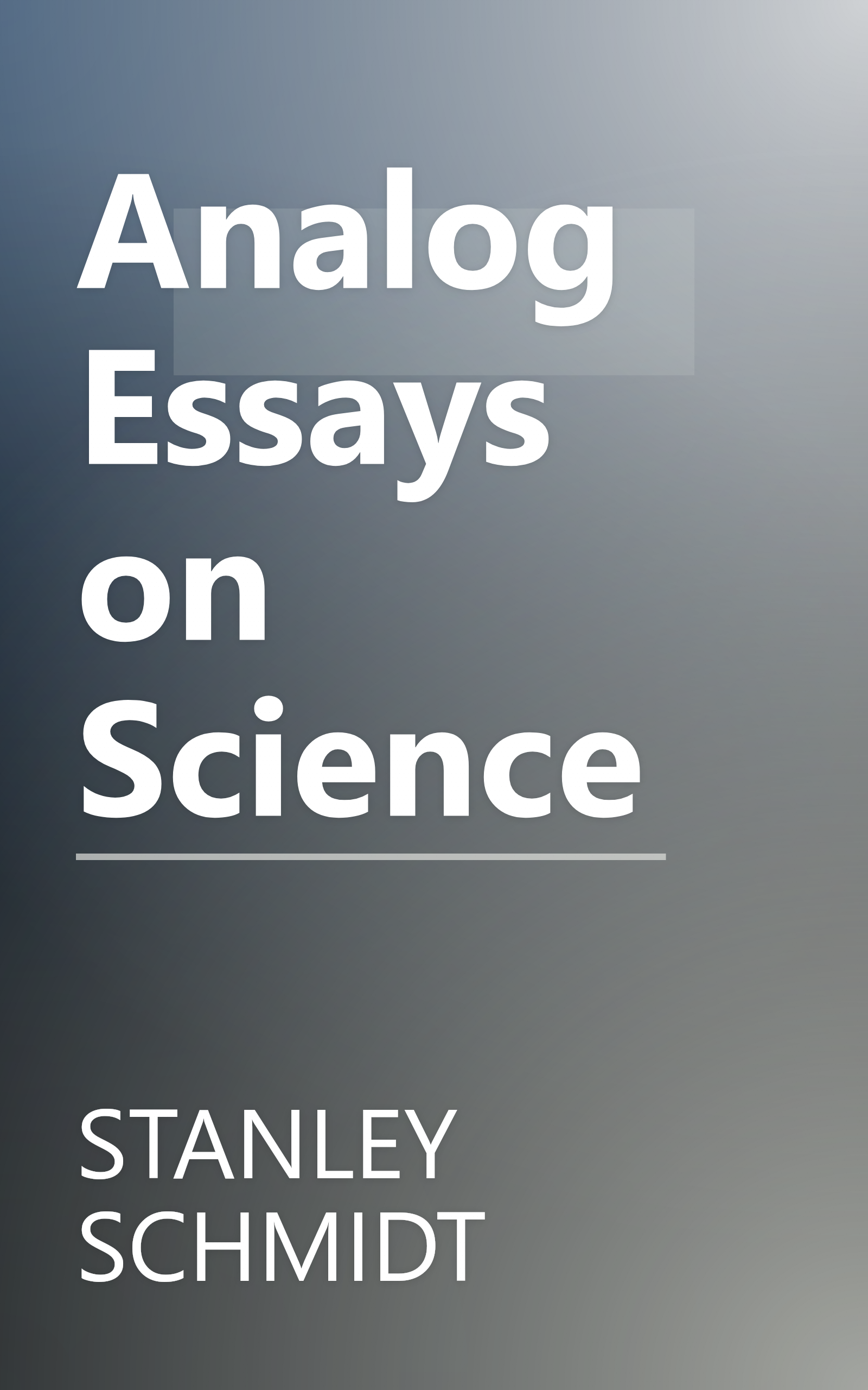 Analog Essays on Science book cover