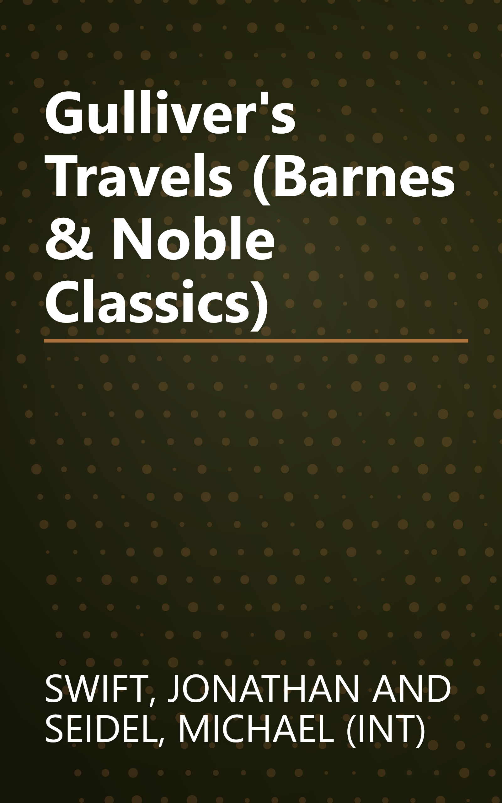 Gulliver's Travels (Barnes & Noble Classics) book cover