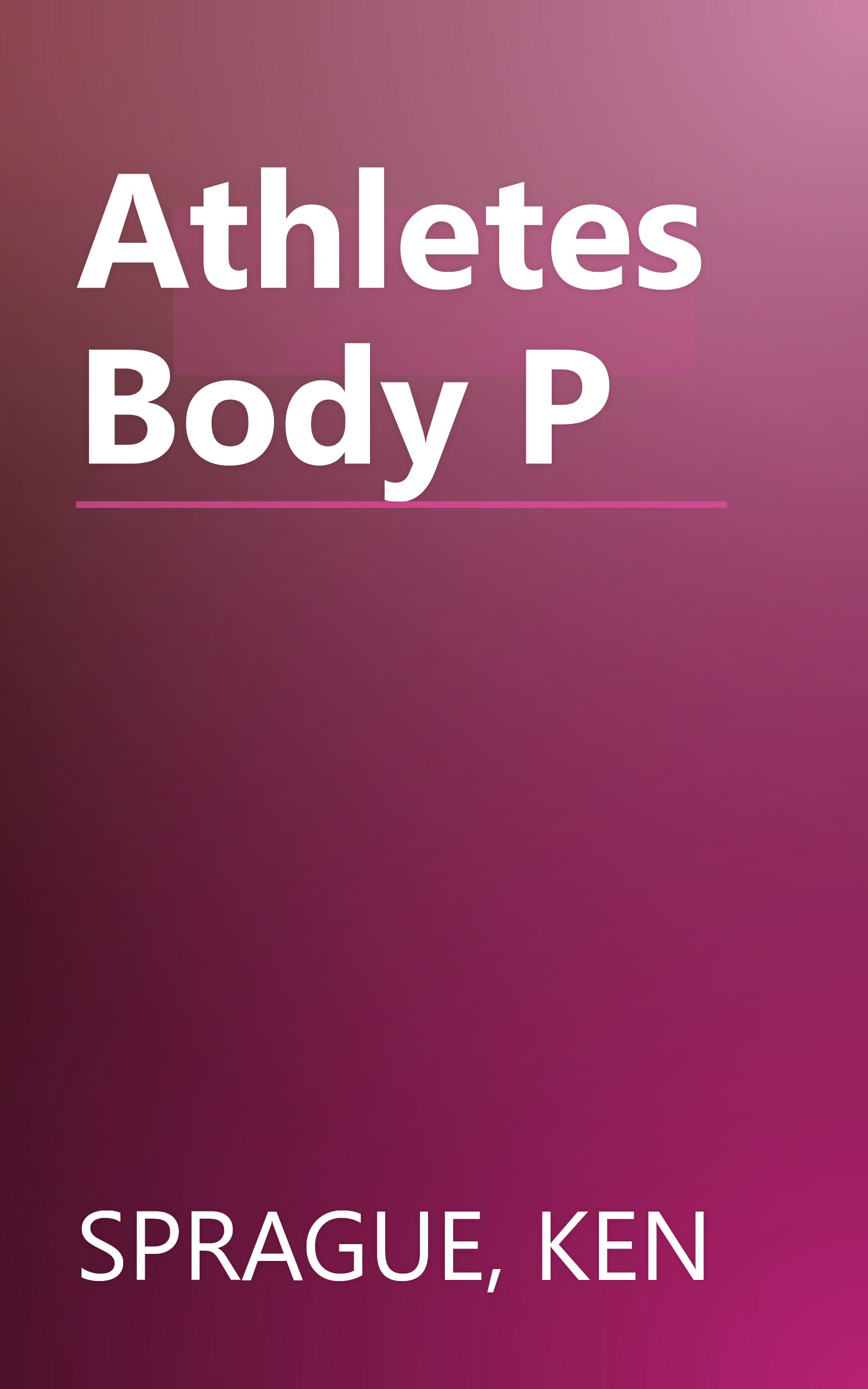 Athletes Body P book cover
