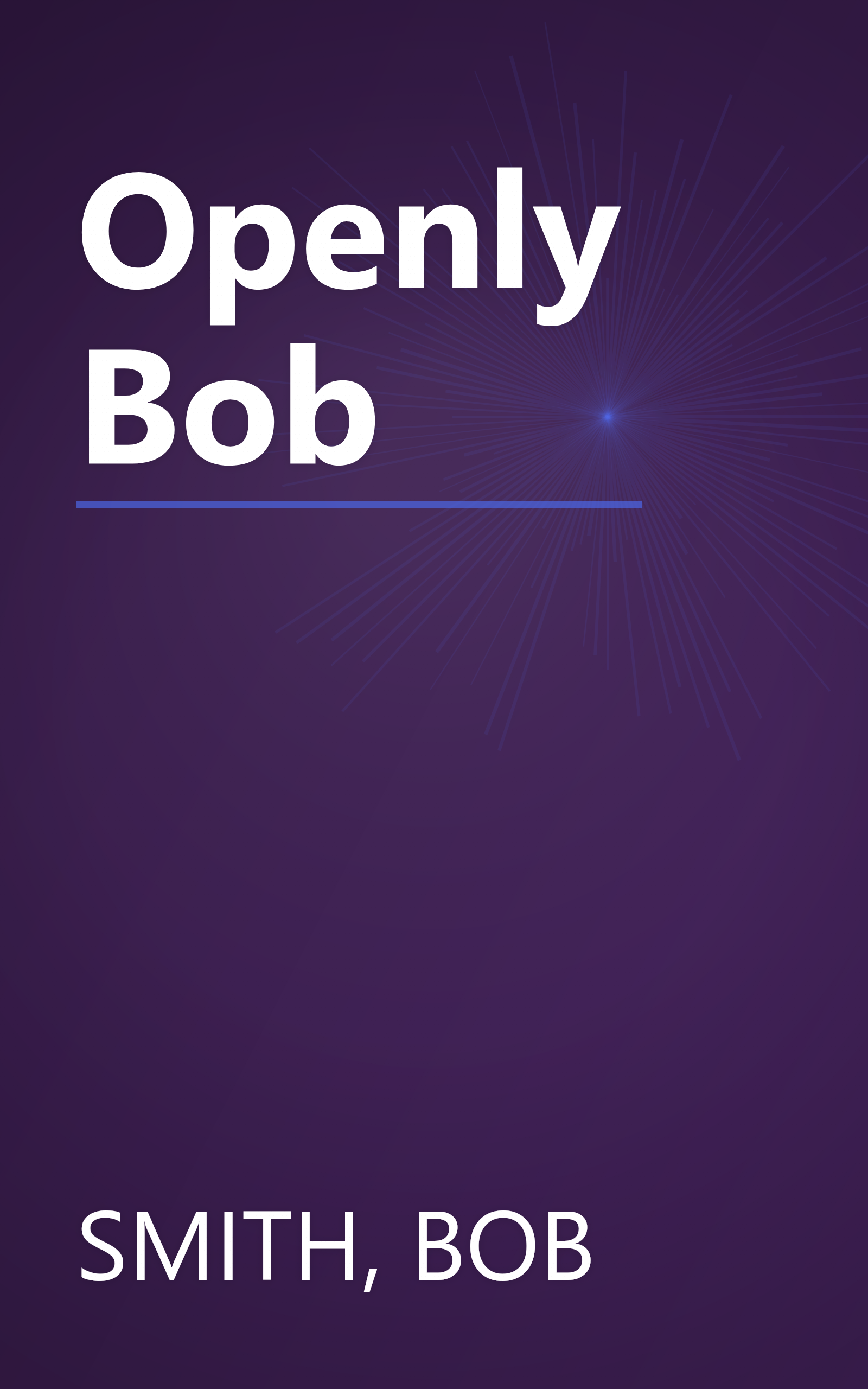 Openly Bob book cover