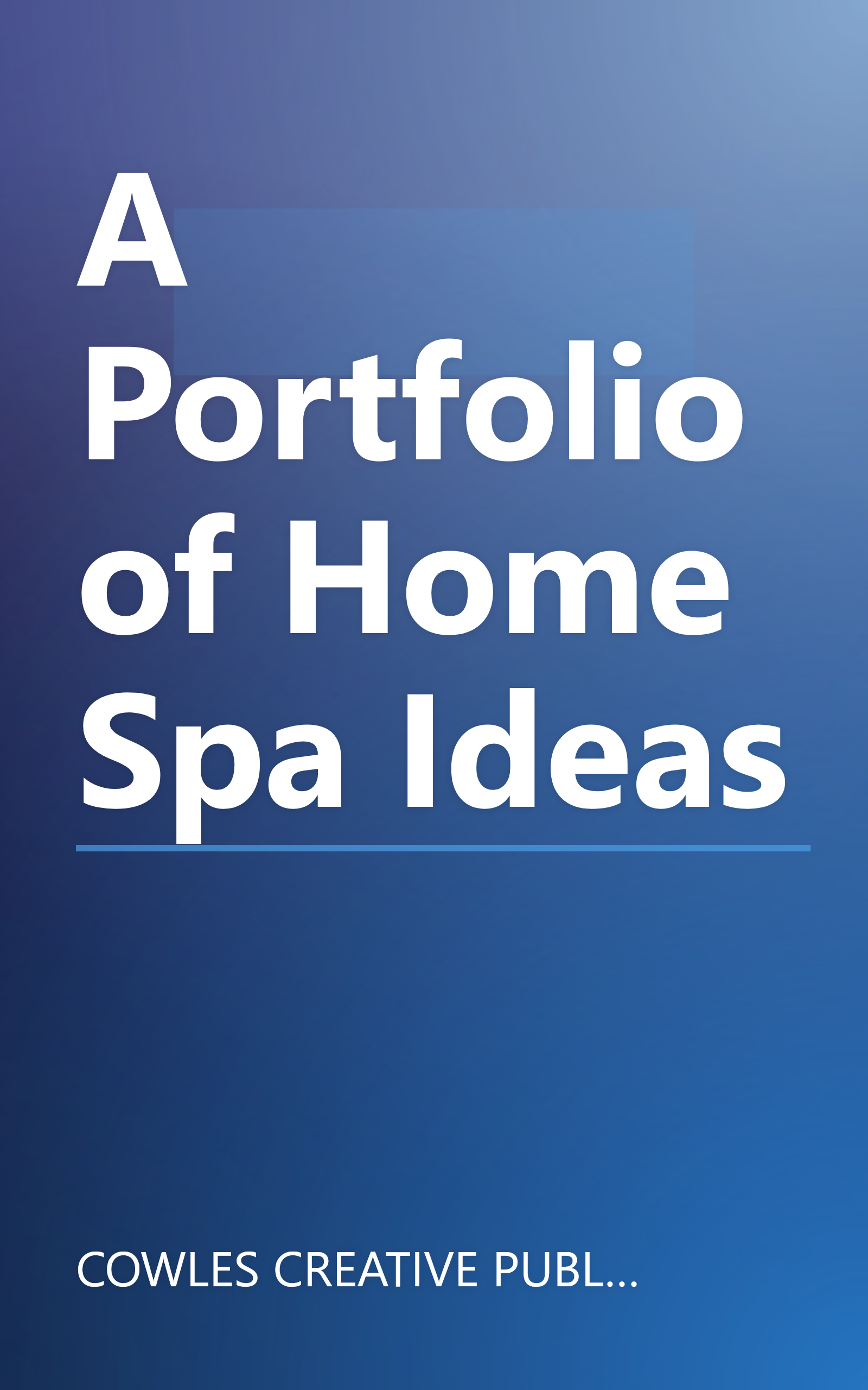 A Portfolio of Home Spa Ideas book cover