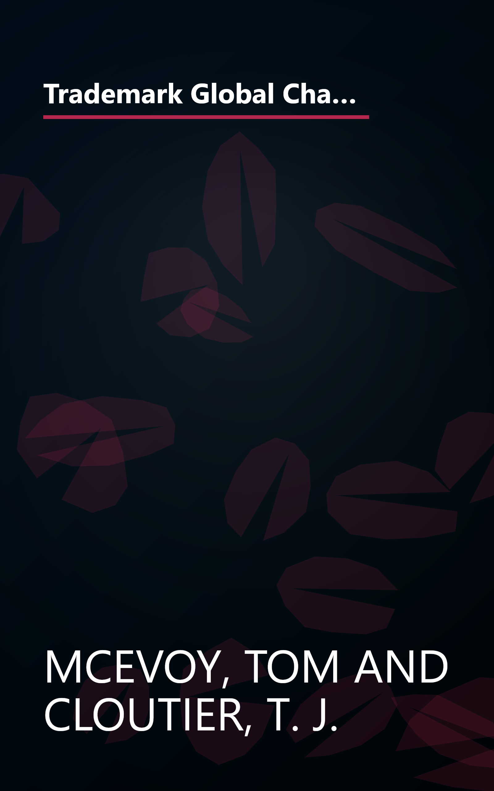 Trademark Global Championship Hold'em Tournament Hands: Championship Strategies at Limit and No-Limit Hold'em! book cover