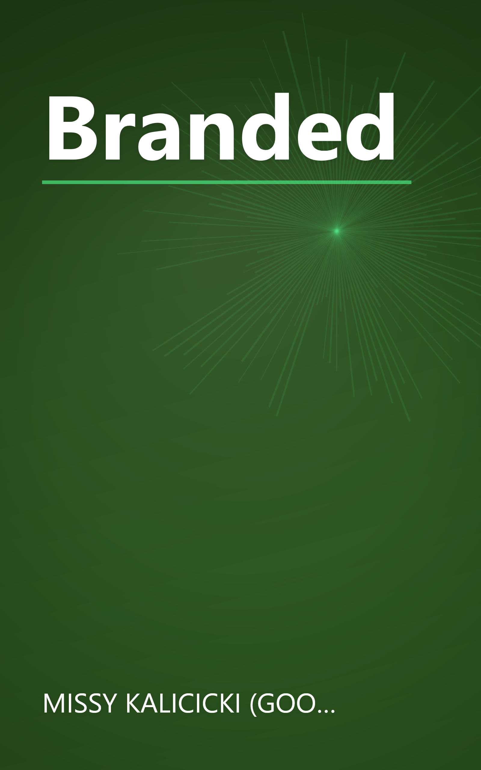 Branded book cover