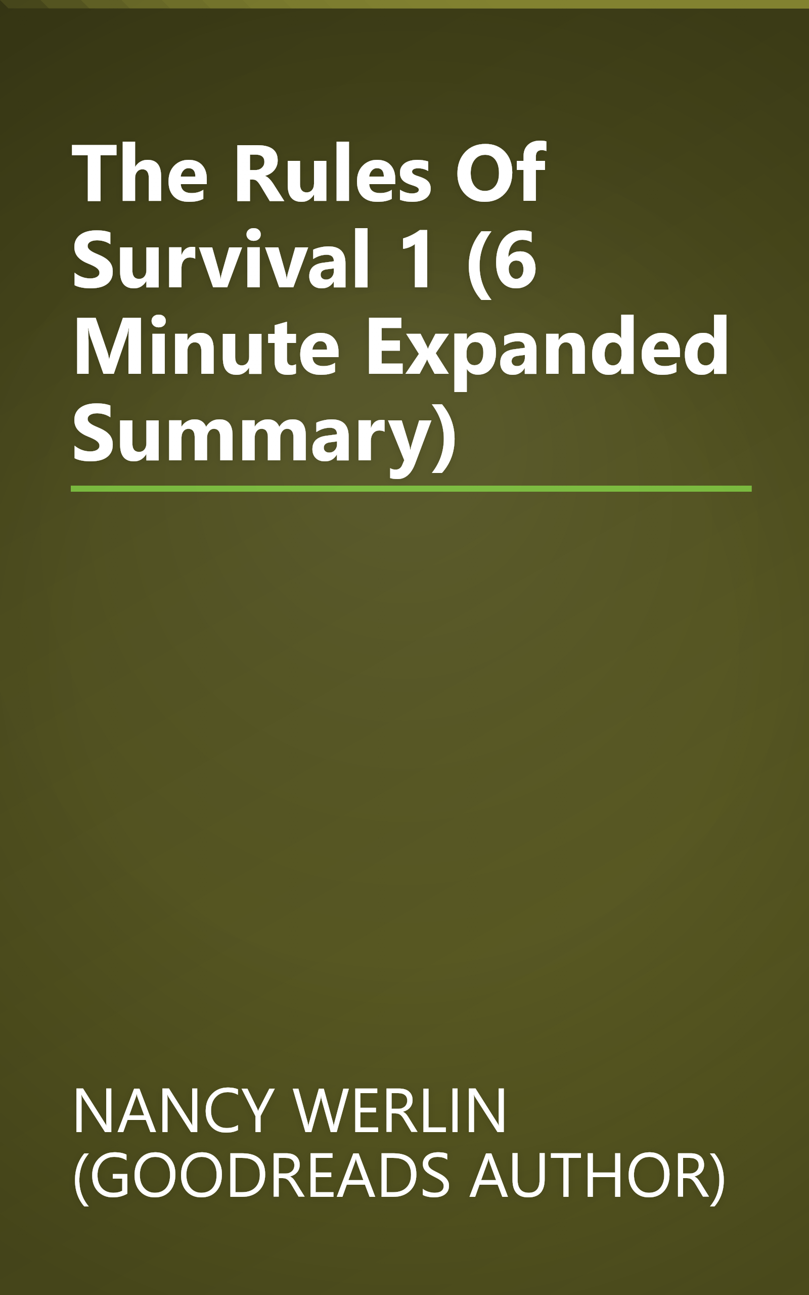 The Rules Of Survival 1 (6 Minute   Expanded Summary) book cover