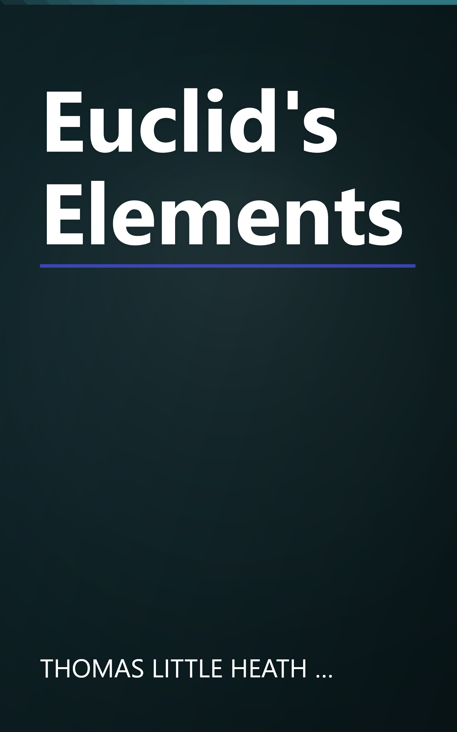 Euclid's Elements book cover