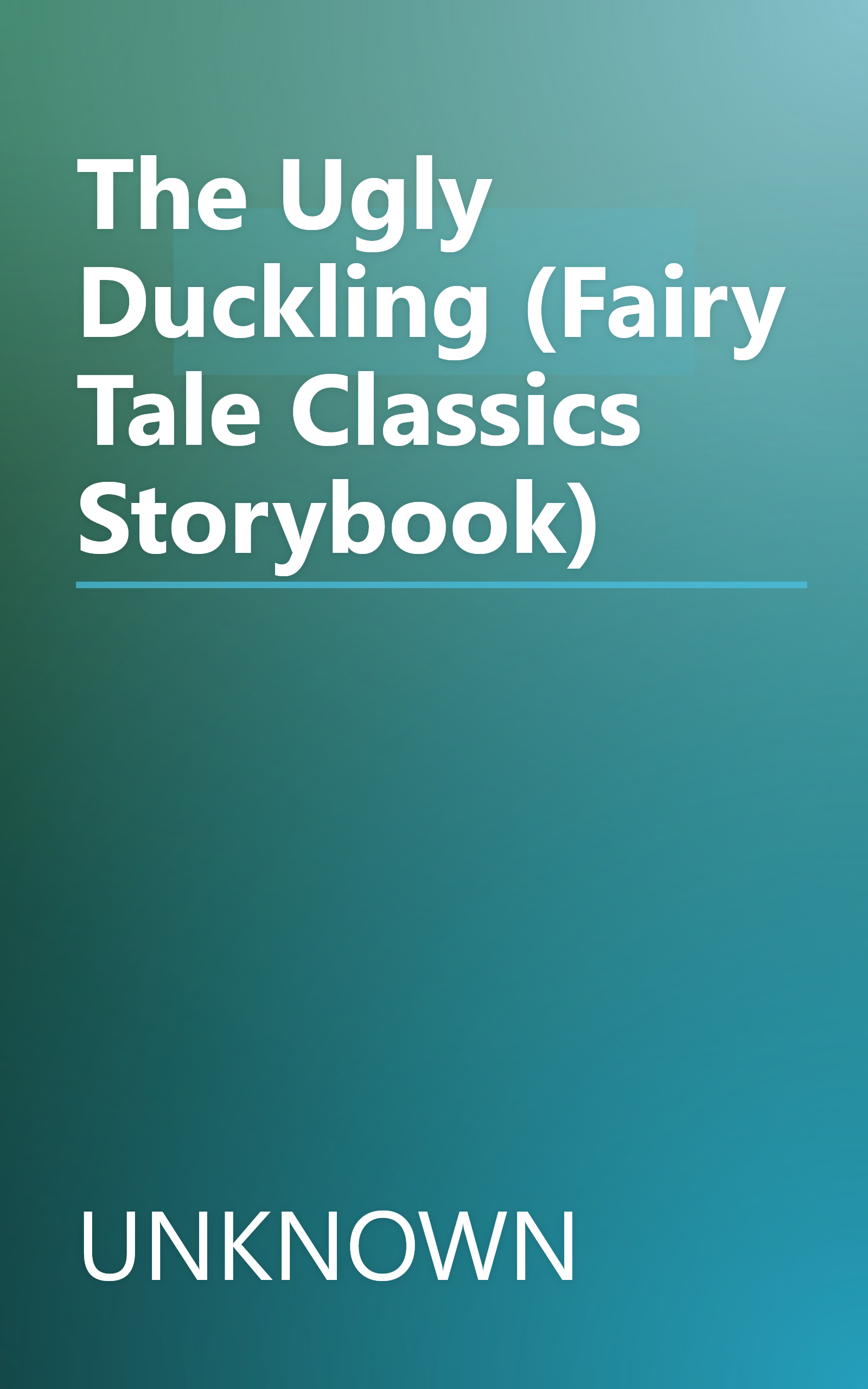 The Ugly Duckling (Fairy Tale Classics Storybook) book cover