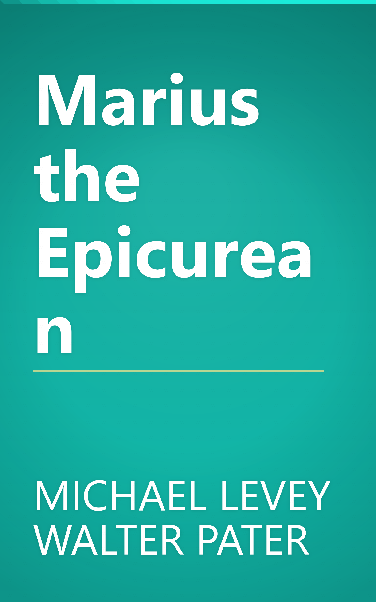 Marius the Epicurean book cover