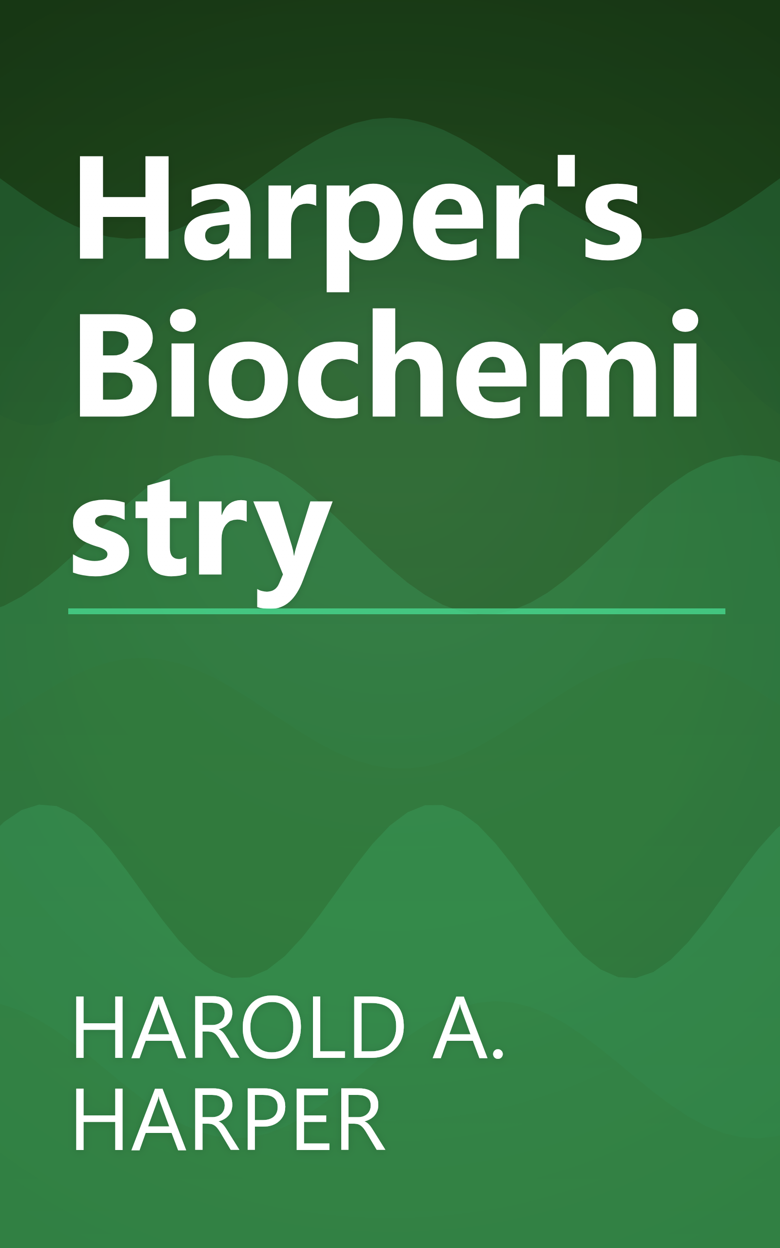 Harper's Biochemistry book cover