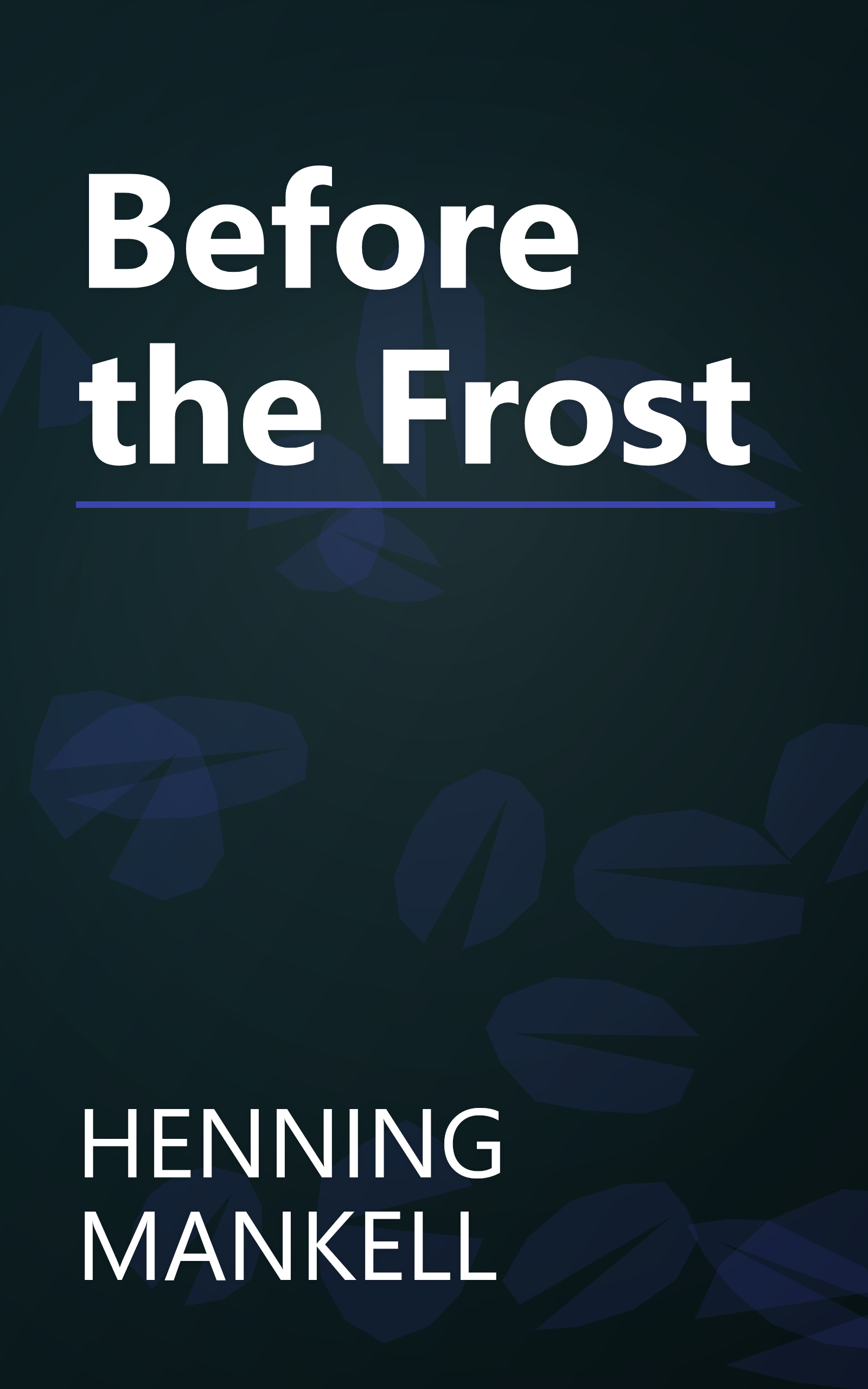 Before the Frost book cover