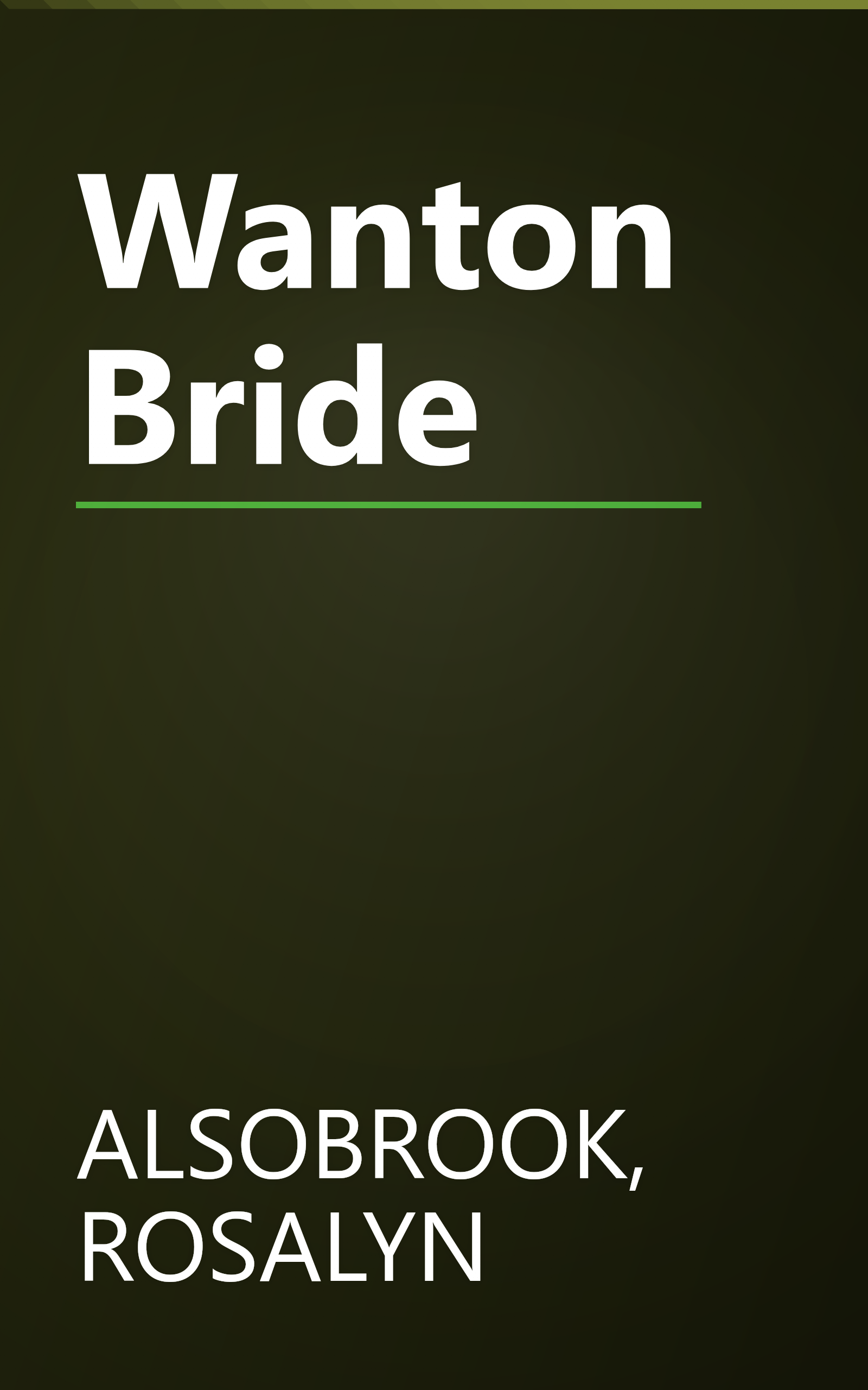 Wanton Bride book cover
