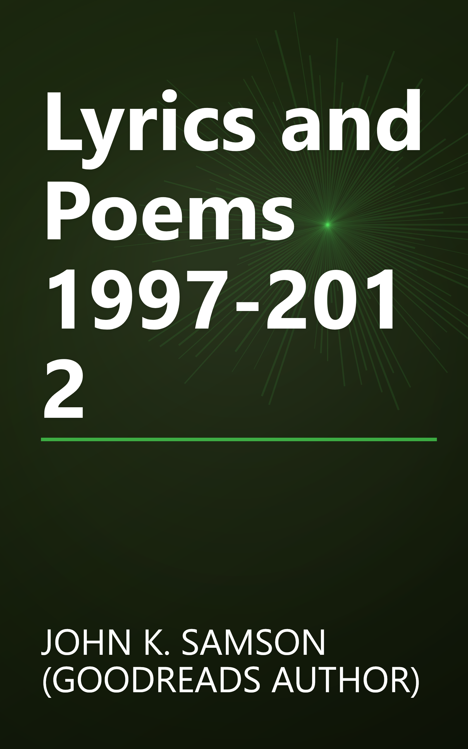 Lyrics and Poems 1997-2012 book cover