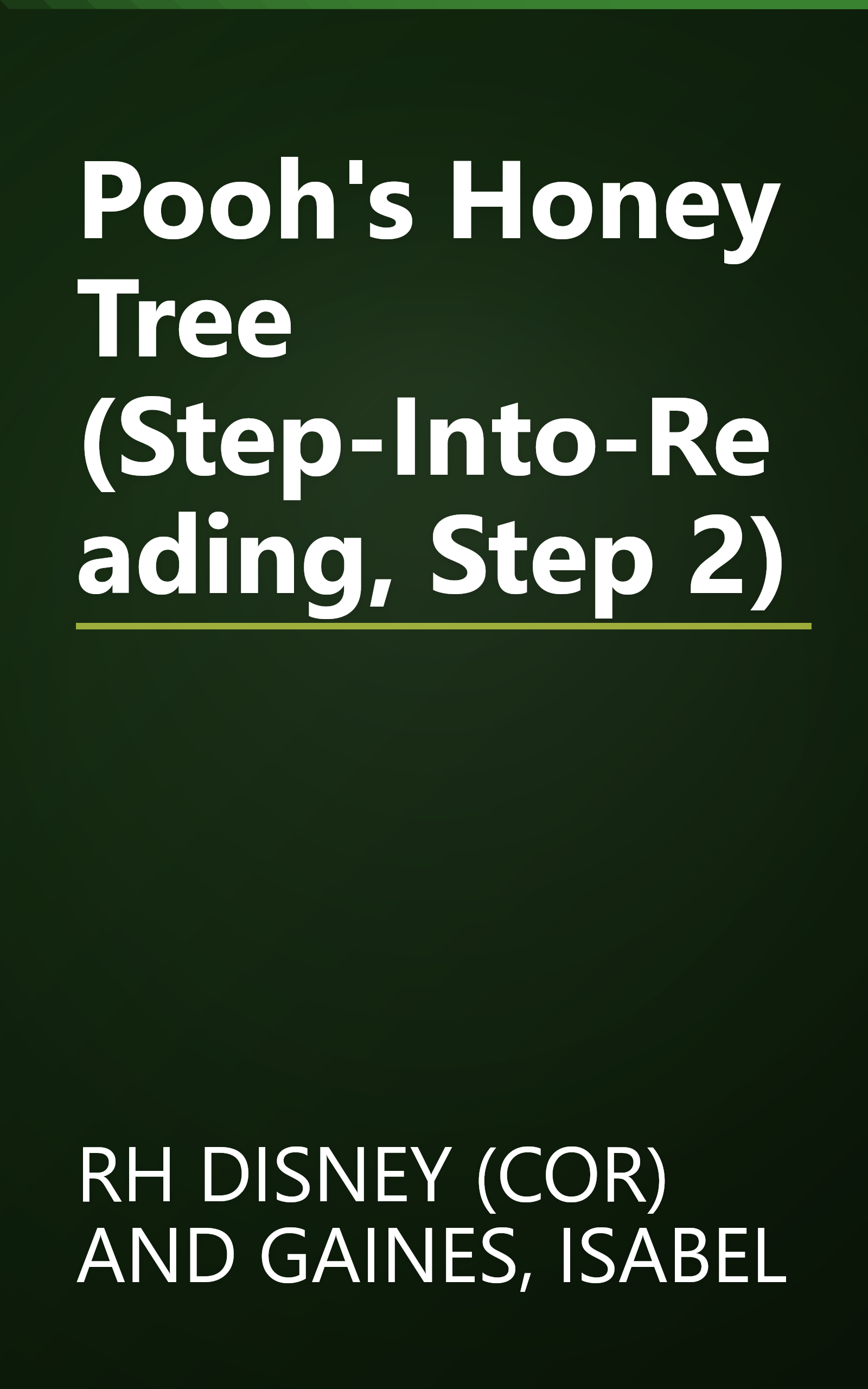 Pooh's Honey Tree (Step-Into-Reading, Step 2) book cover