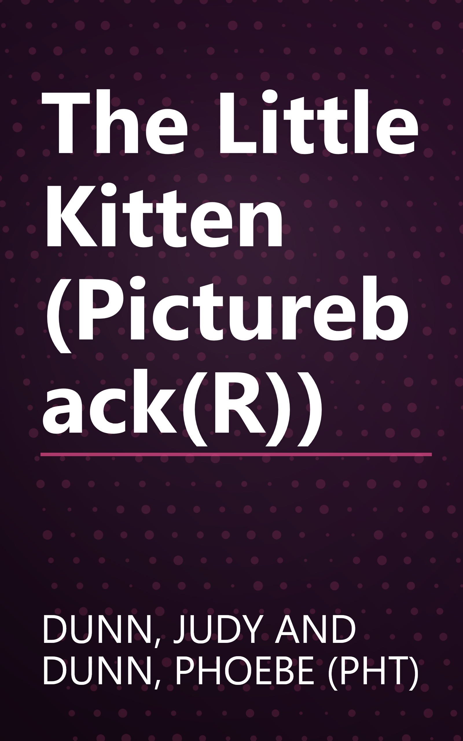 The Little Kitten (Pictureback(R)) book cover