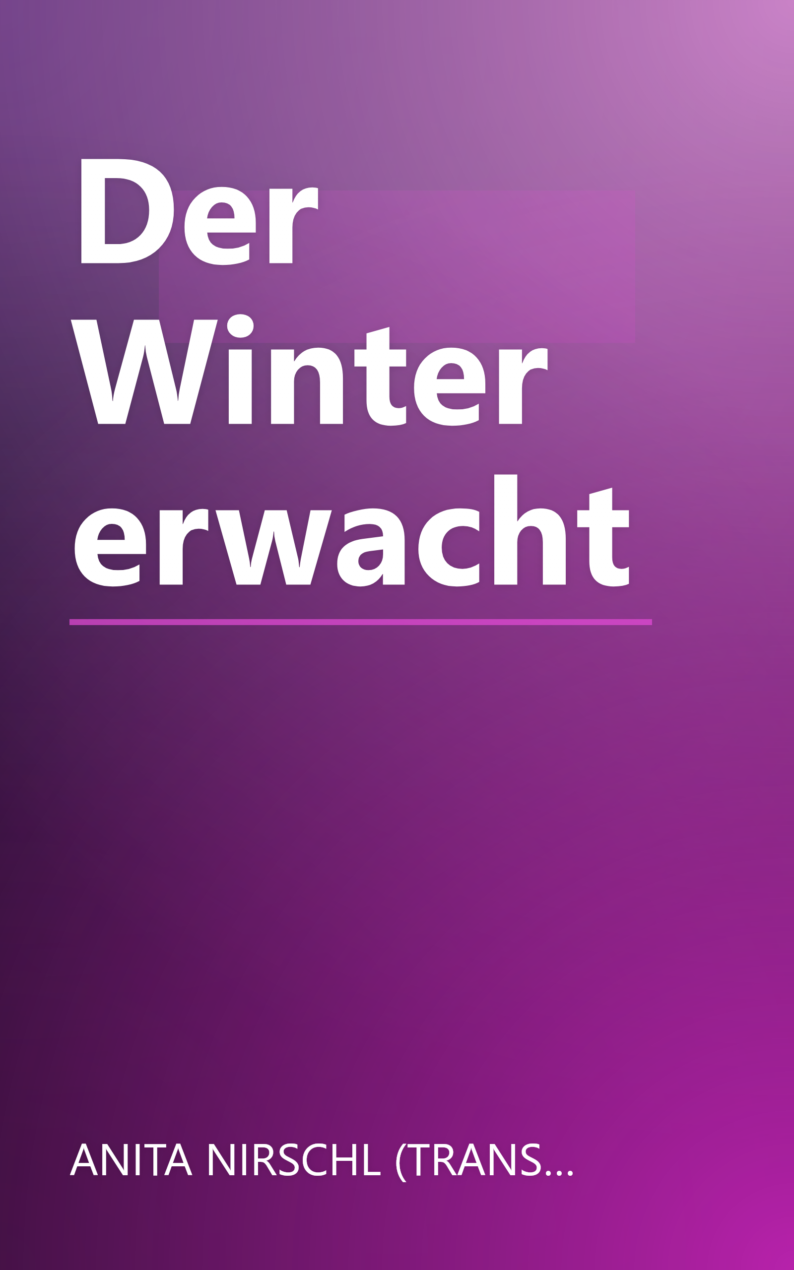 Der Winter erwacht book cover