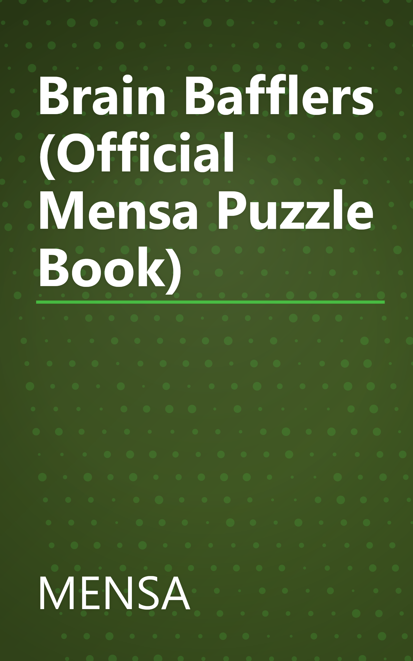 Brain Bafflers (Official Mensa Puzzle Book) book cover