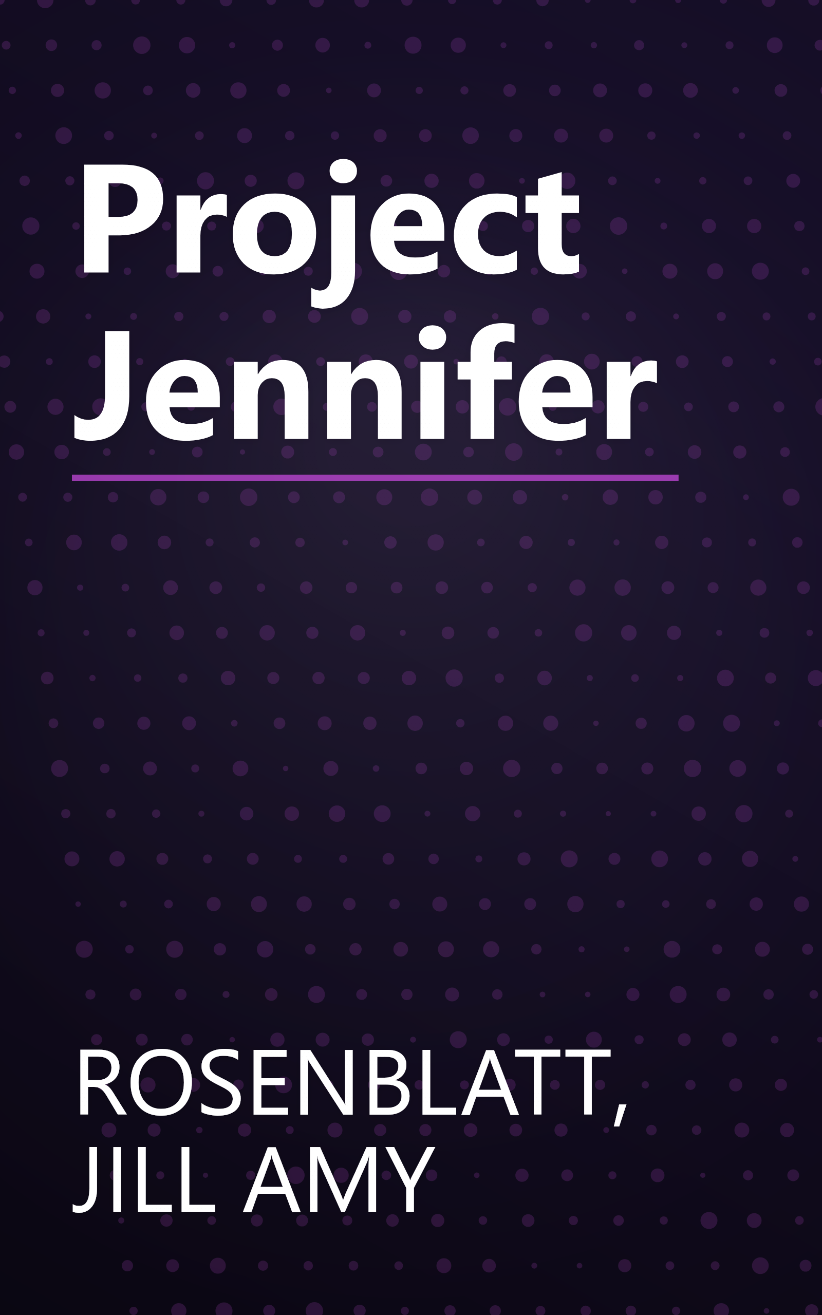 Project Jennifer book cover