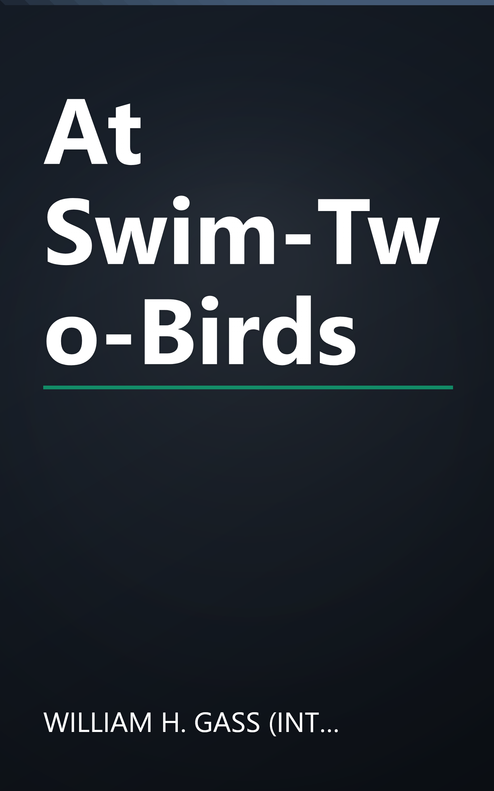 At Swim-Two-Birds book cover